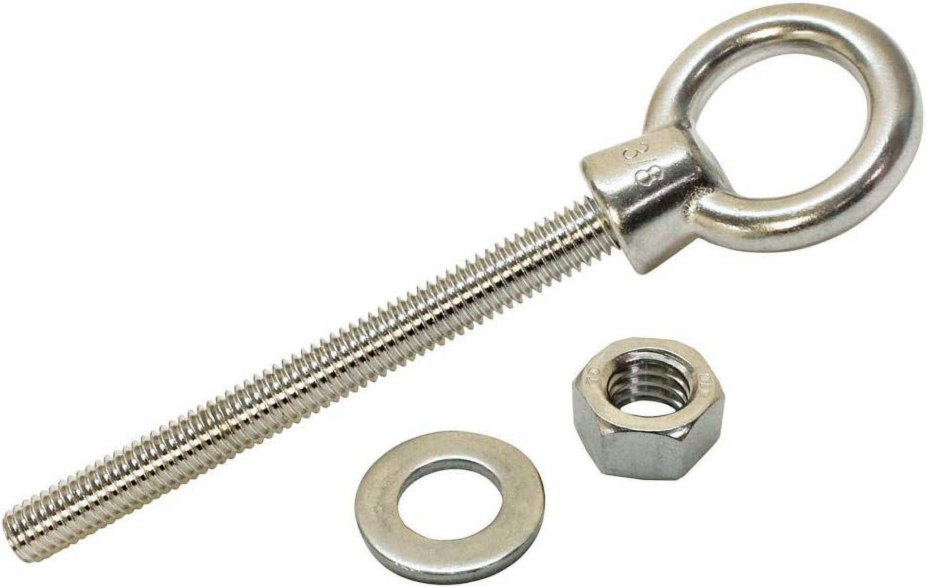 Pounds 3/8 Inch x 12 Inch Fully Threaded Marine Stainless Steel Turned ...