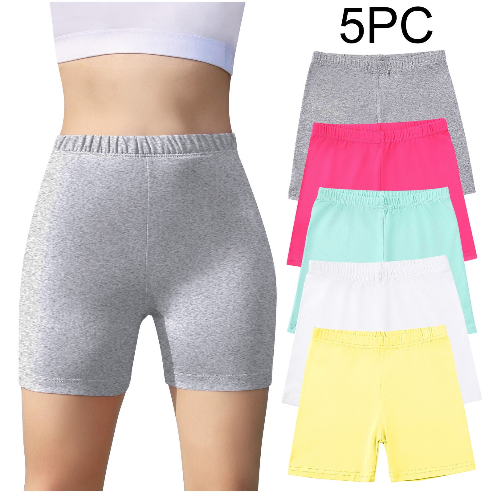 Pounoo New 2025 Girls Shorts Size 10-12 Cute Solid Summer Shorts ...