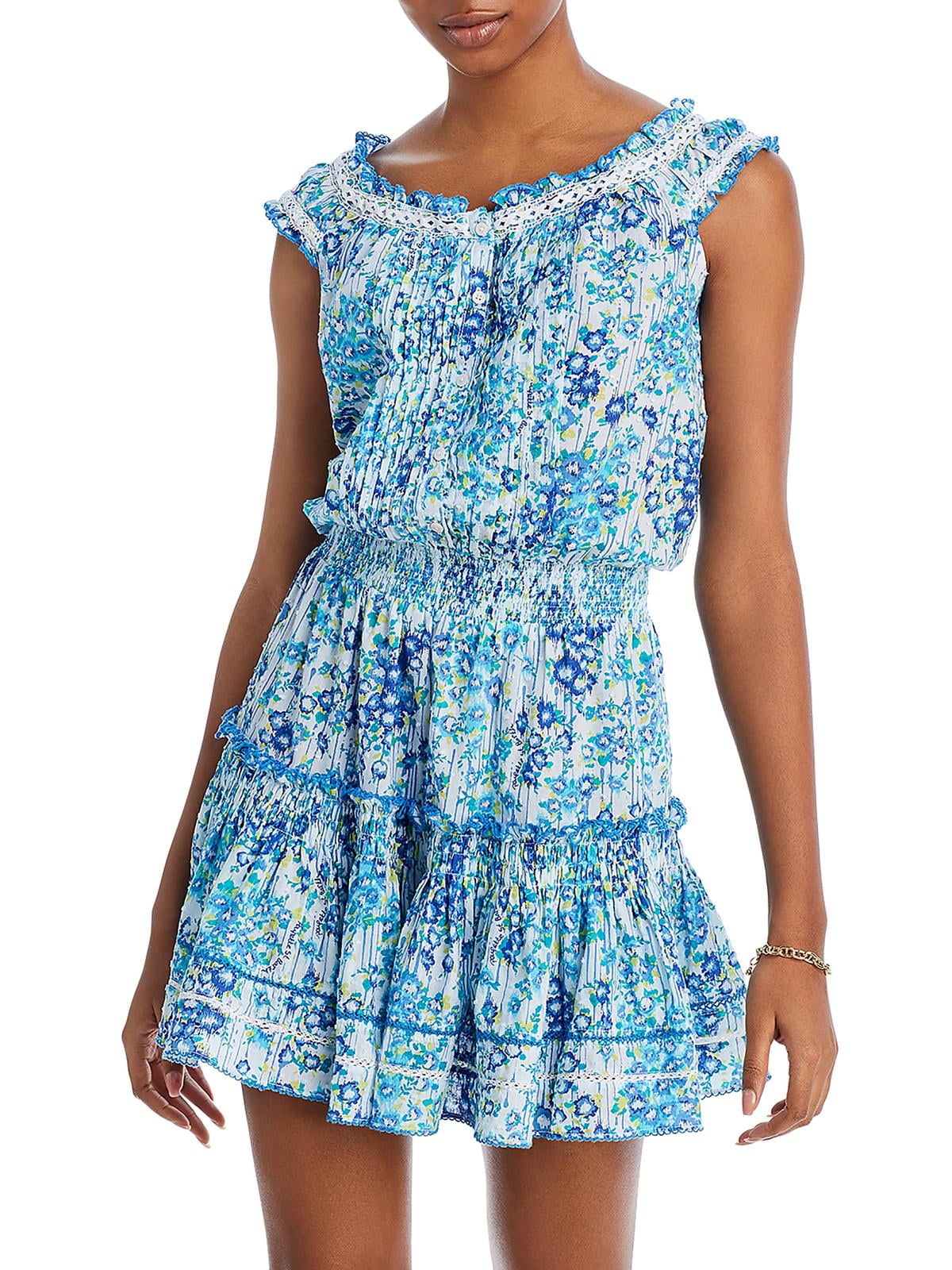 Poupette St Barth Womens Alba Pintuck Short Mini Dress - Walmart.com