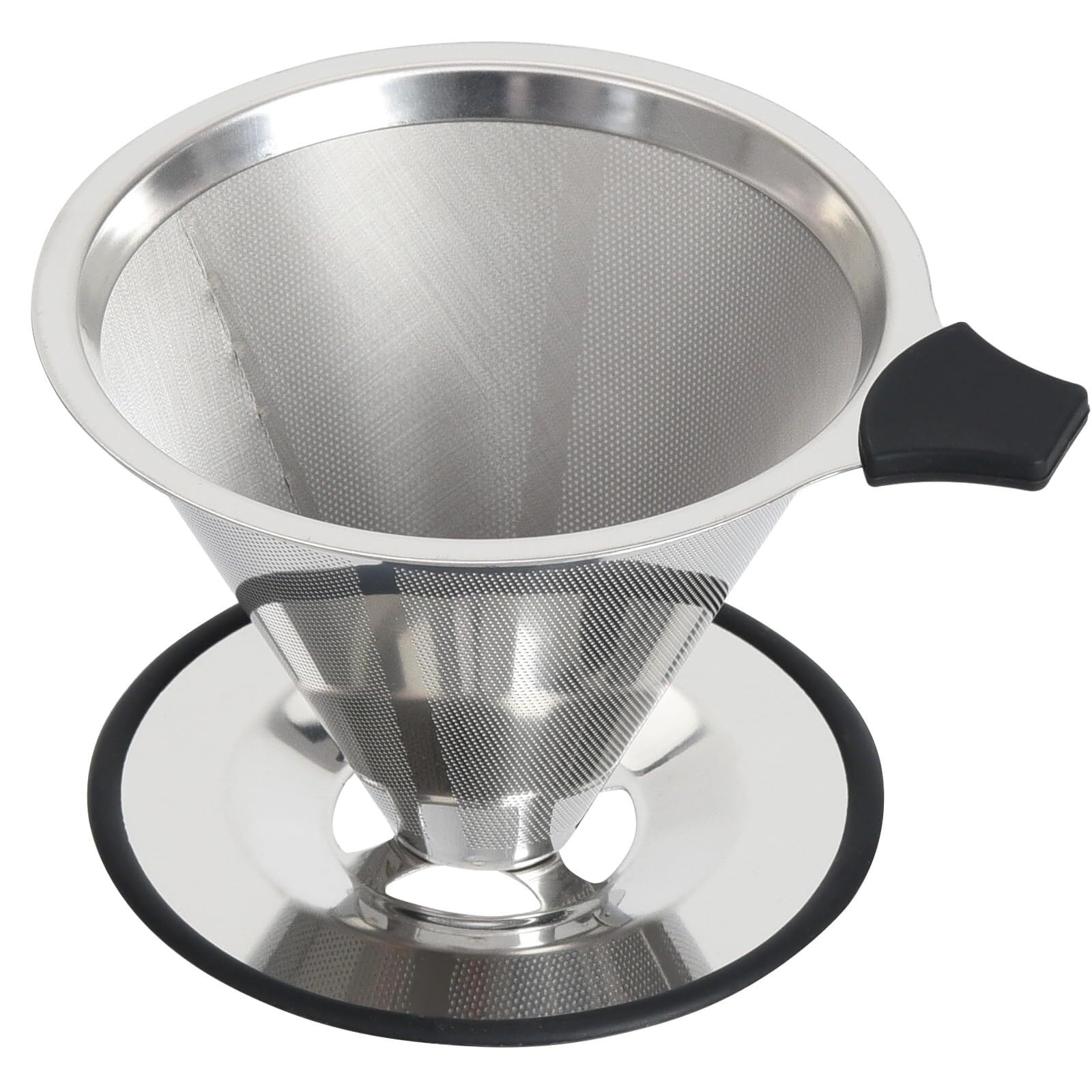Pour Over Coffee Dripper Filter: Reusable Stainless Steel Coffee ...