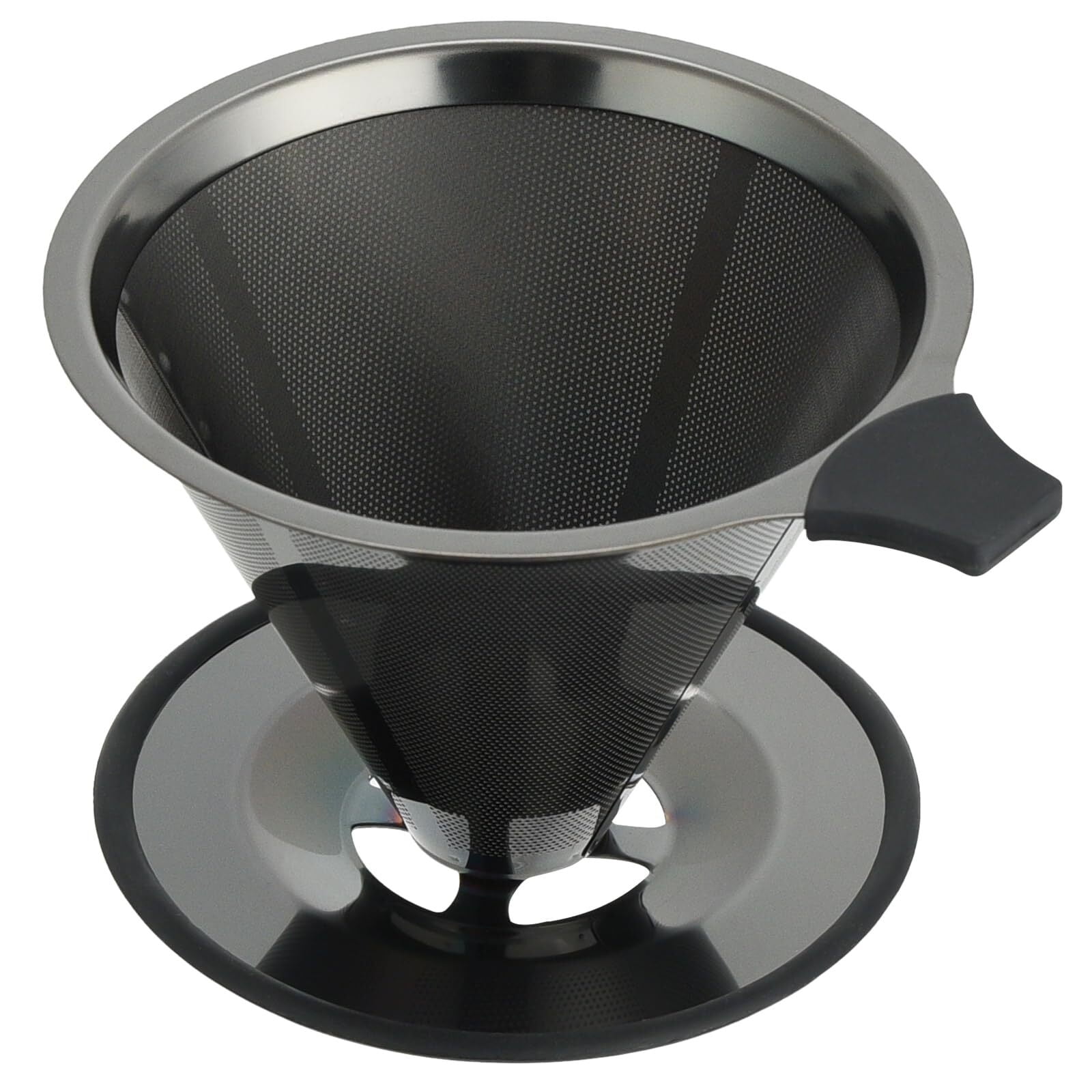Pour Over Coffee Dripper Filter: Reusable Stainless Steel Coffee ...
