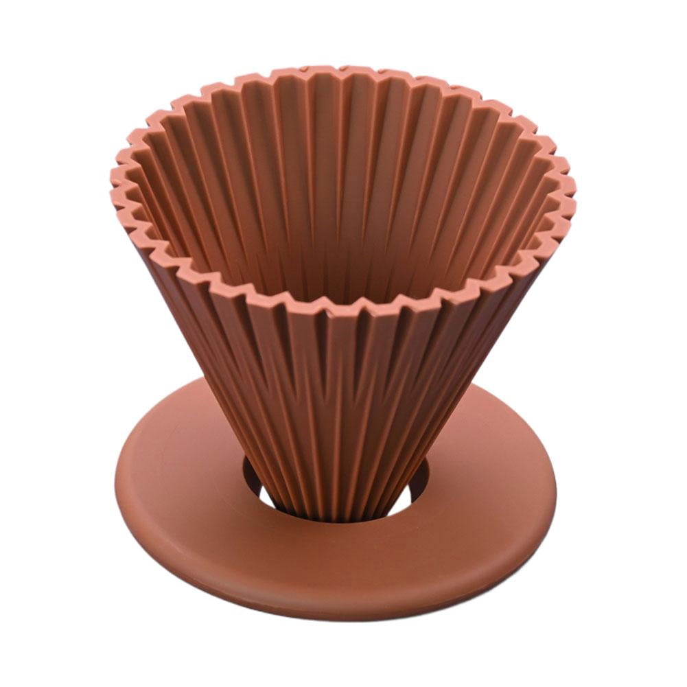Pour Over Coffee Dripper, Reusable Silicone Coffee Filter Holder, Slow ...