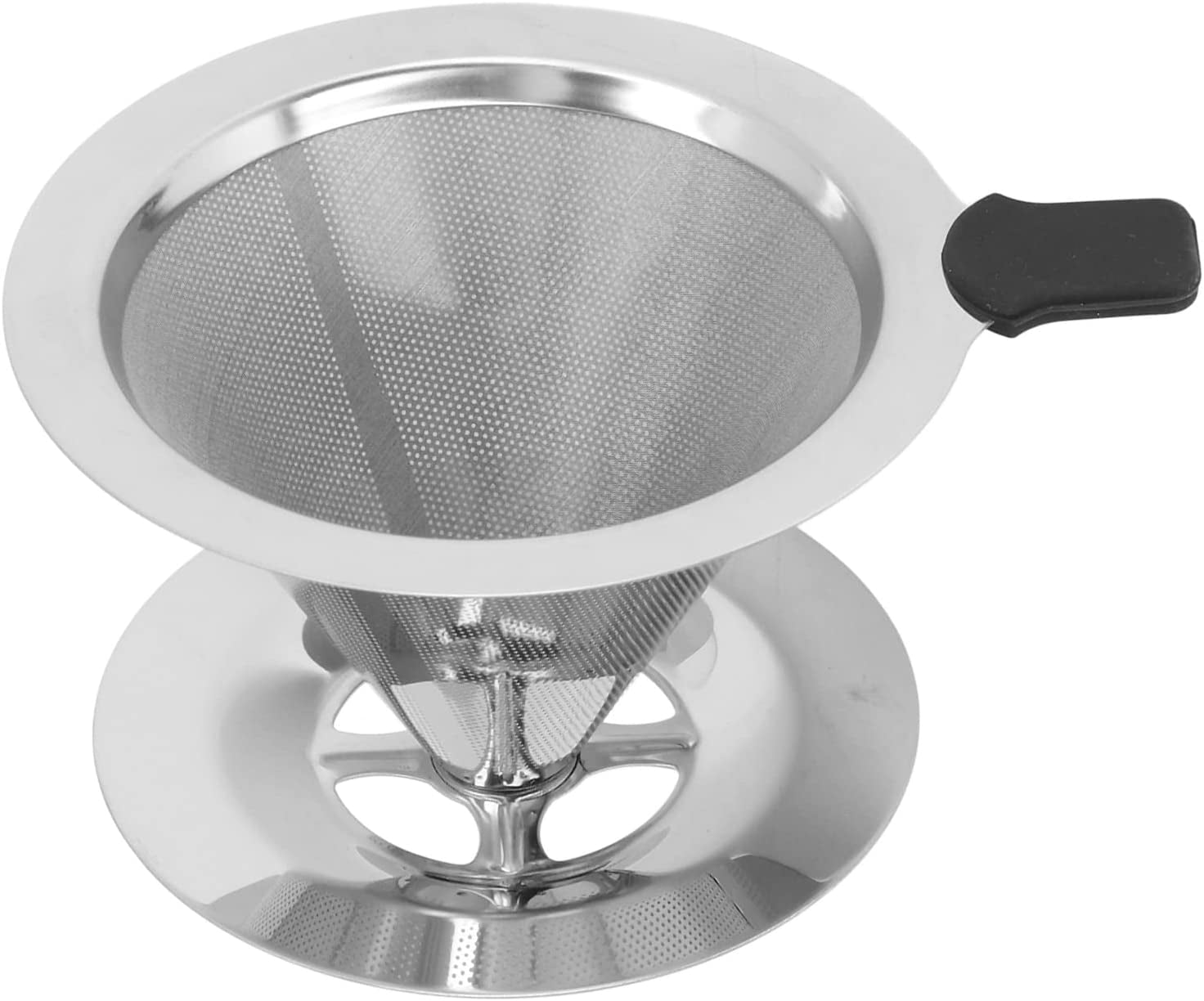 Pour Over Coffee Dripper, Slow Drip Paperless Coffee Filter, Stainless ...