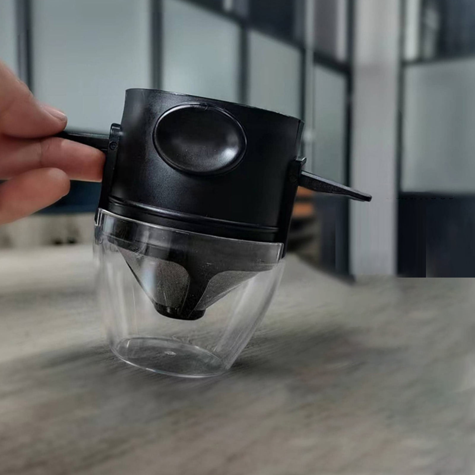 Pour Over Coffee Dripper, Slow Drip Paperless Coffee Filter, Stainless ...