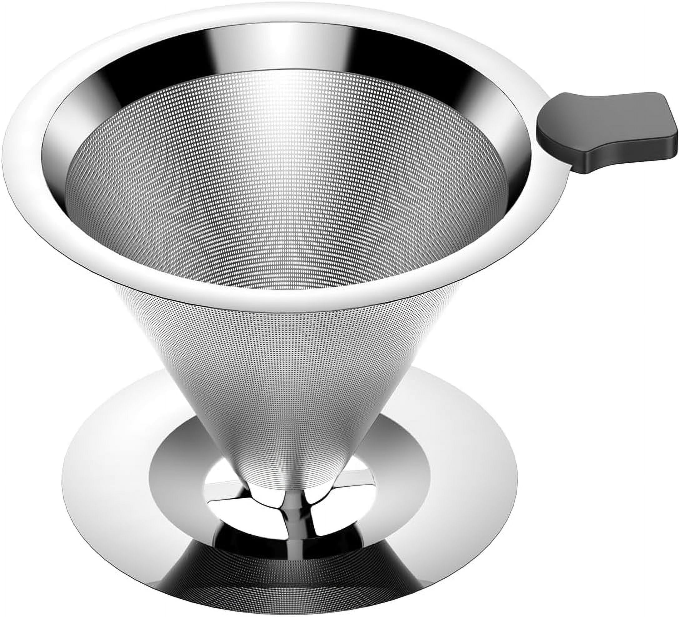 Pour Over Coffee Dripper, Stainless Steel Coffee Filter, Paperless ...