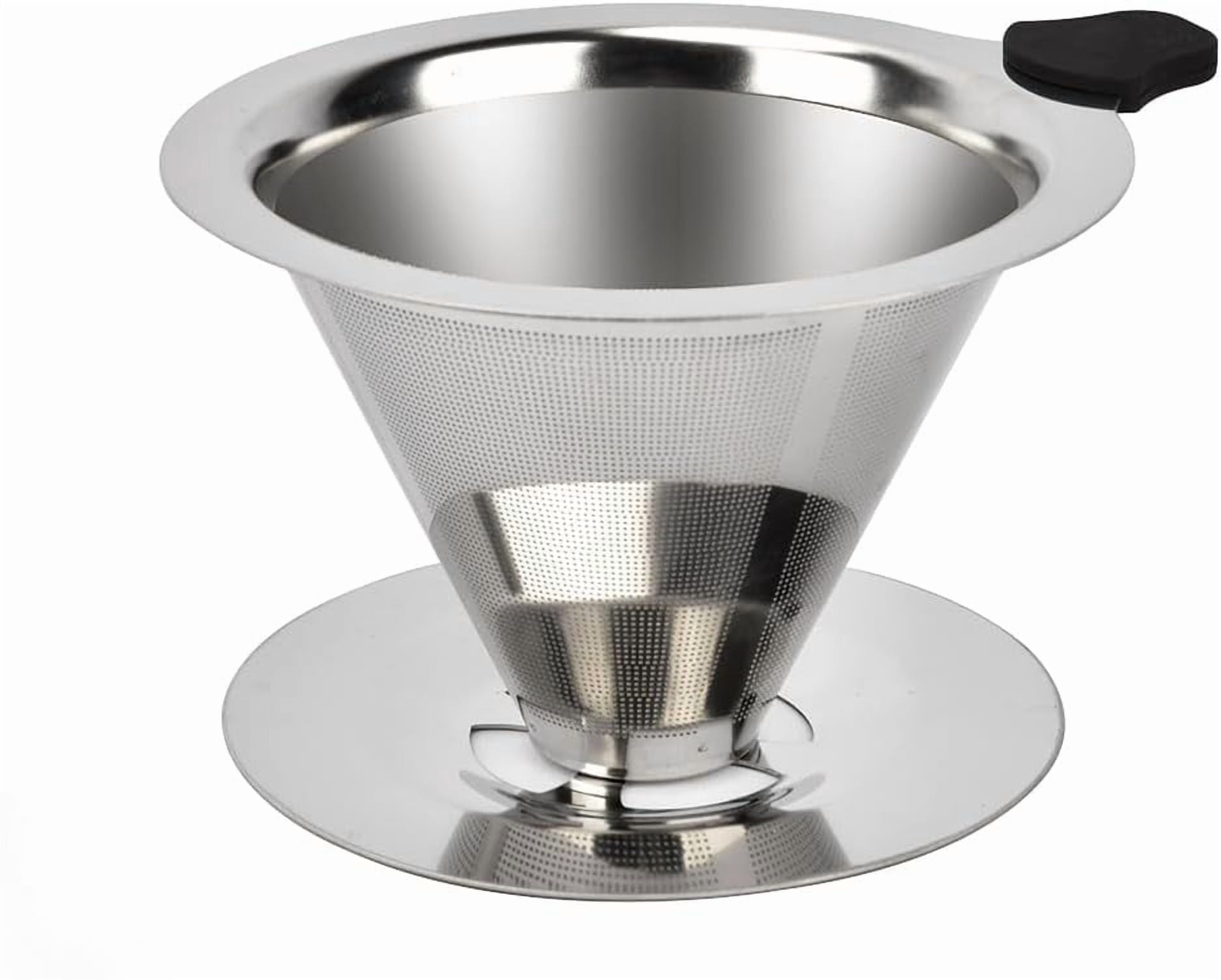 Pour Over Coffee Dripper, Stainless Steel Filter, Easy to Clean ...