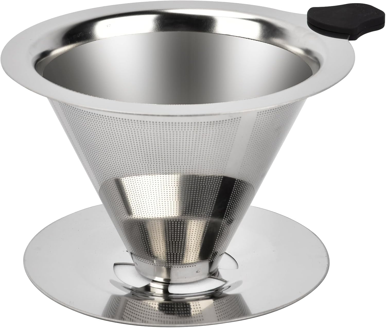 Pour Over Coffee Dripper Stainless Steel Reusable Filter Paperless Cone ...