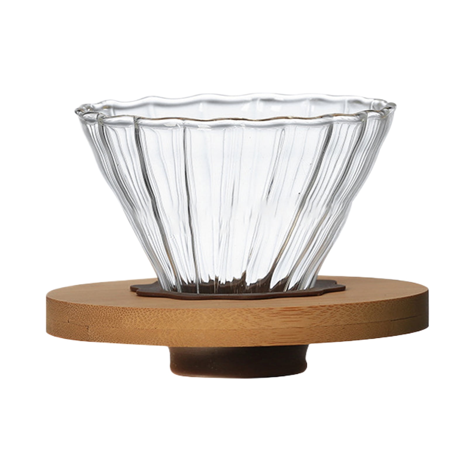 Pour Over Coffee DripperClear Glass Pour Over Coffee Cone with Stand ...