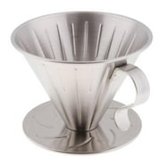 THE LONDON SIP CD3 Stainless Steel Coffee Dripper, 1 to 4 Cups ...