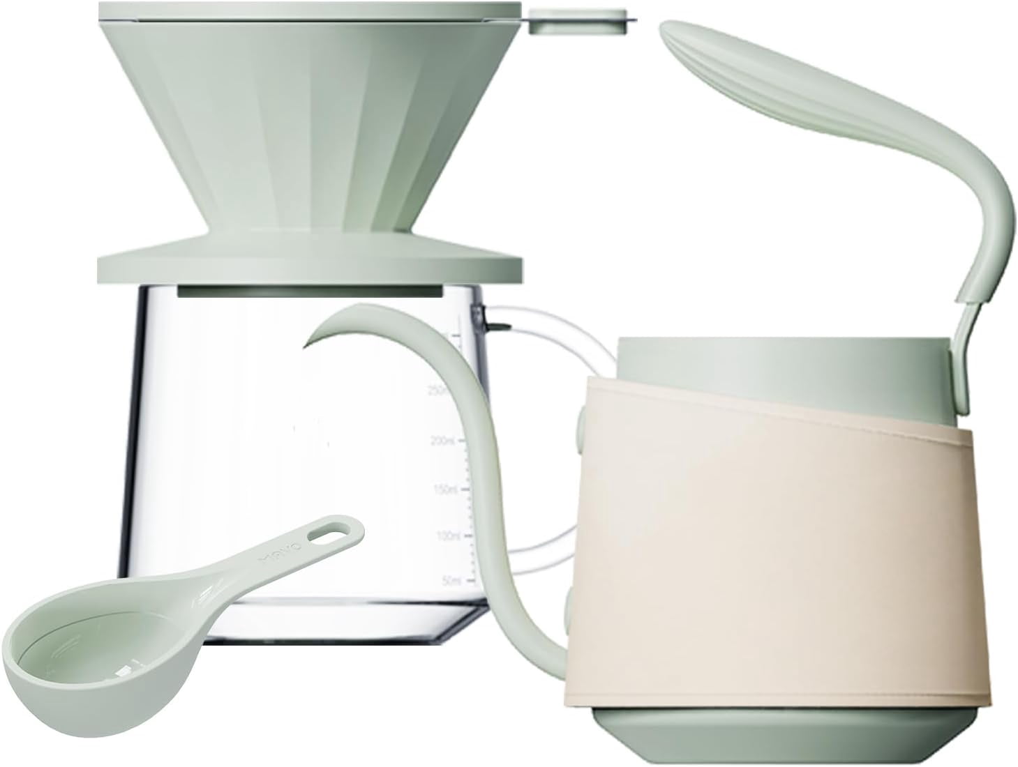 Pour Over Coffee Maker Set, Pour Over Kettle, Coffee Dripper, Glass ...