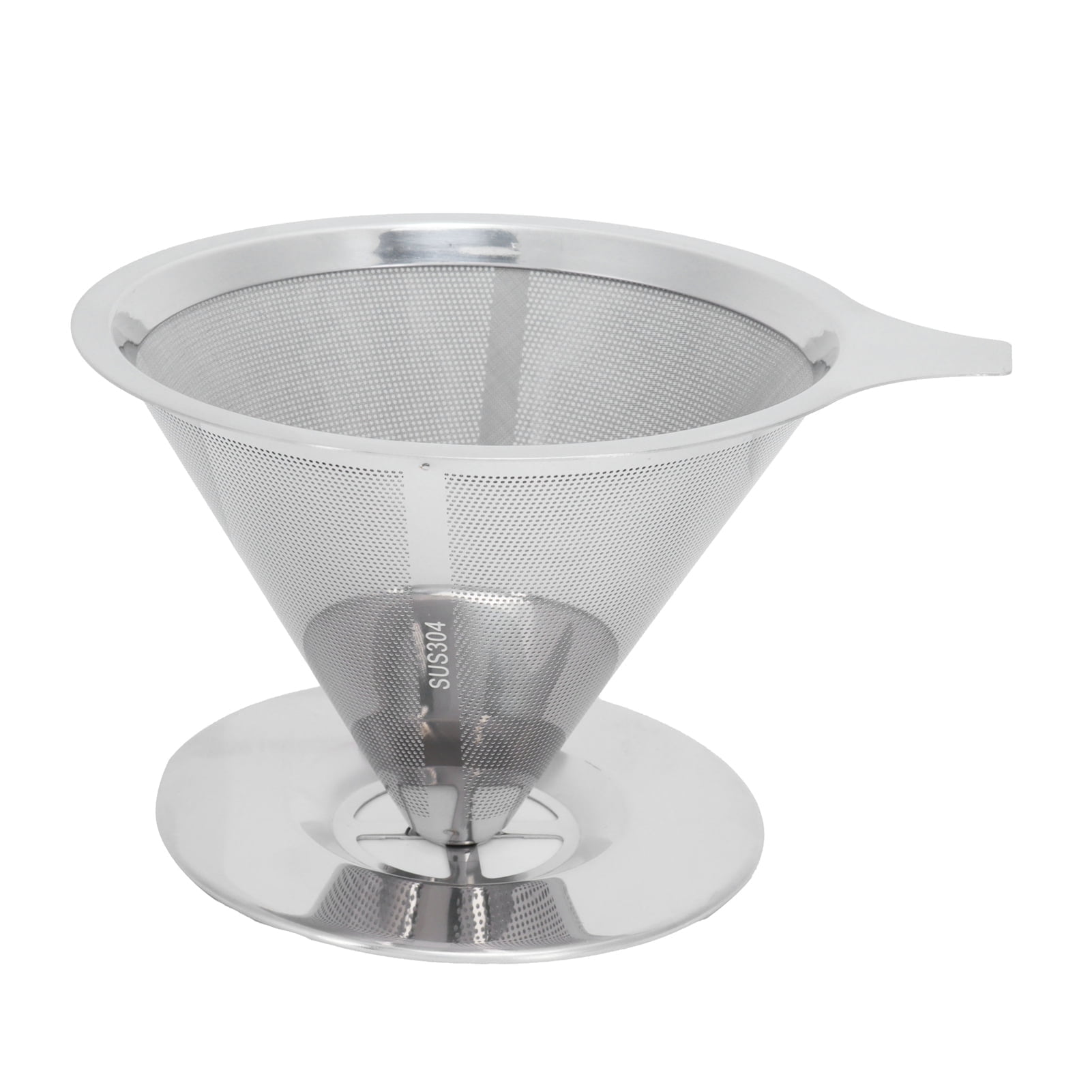 Pour Over Coffee Maker,Stainless Steel Brew Drip Coffee Filter, Funnel ...