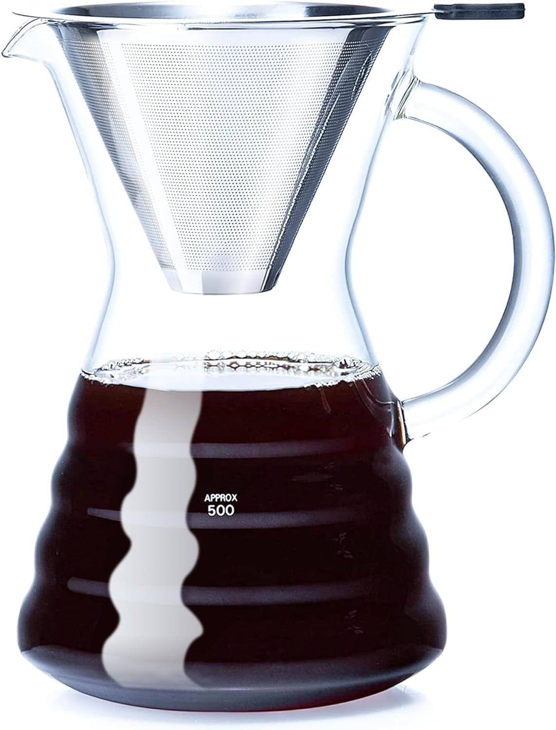 Pour Over Coffee Maker with Permanent Stainless Filter 27 fl oz ...