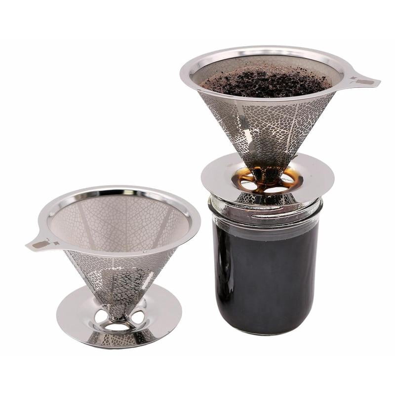 Pour Over Drip Coffee Stainless Steel Filter - Walmart.com