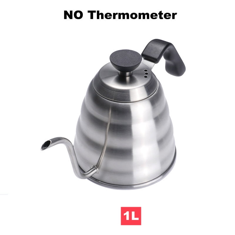 Pour Over Kettle Exact Thermometer Long Narrow Gooseneck Kettle Wood ...
