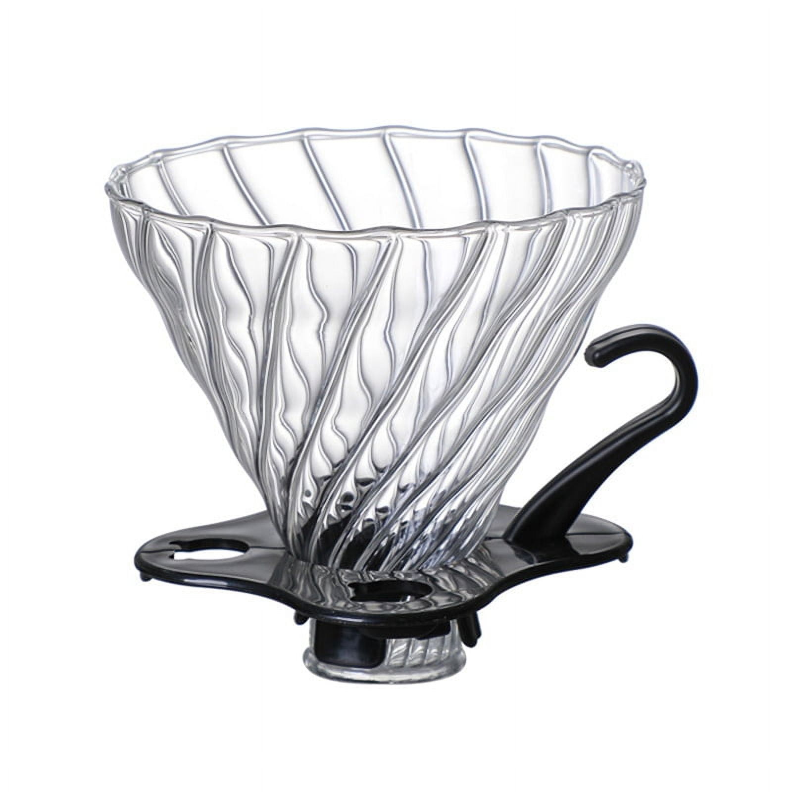 Pour over Coffee Dripper Filter for 1-4 Cups Reusable Maker Heat- Glass ...