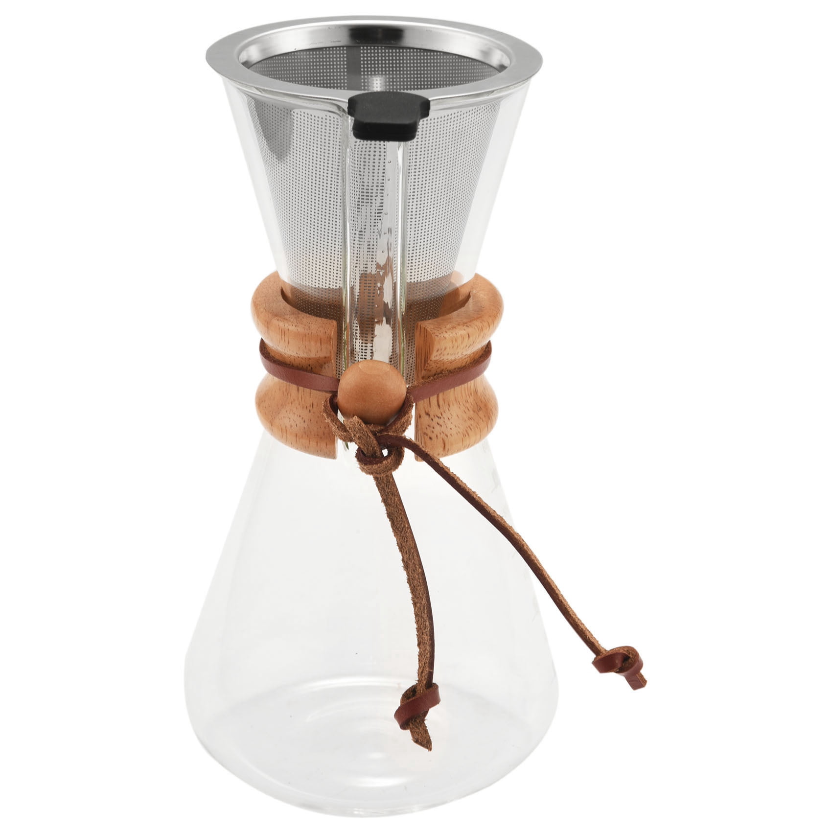Pour over Coffee Maker, 20 Oz Borosilicate Glass Carafe and Reusable ...