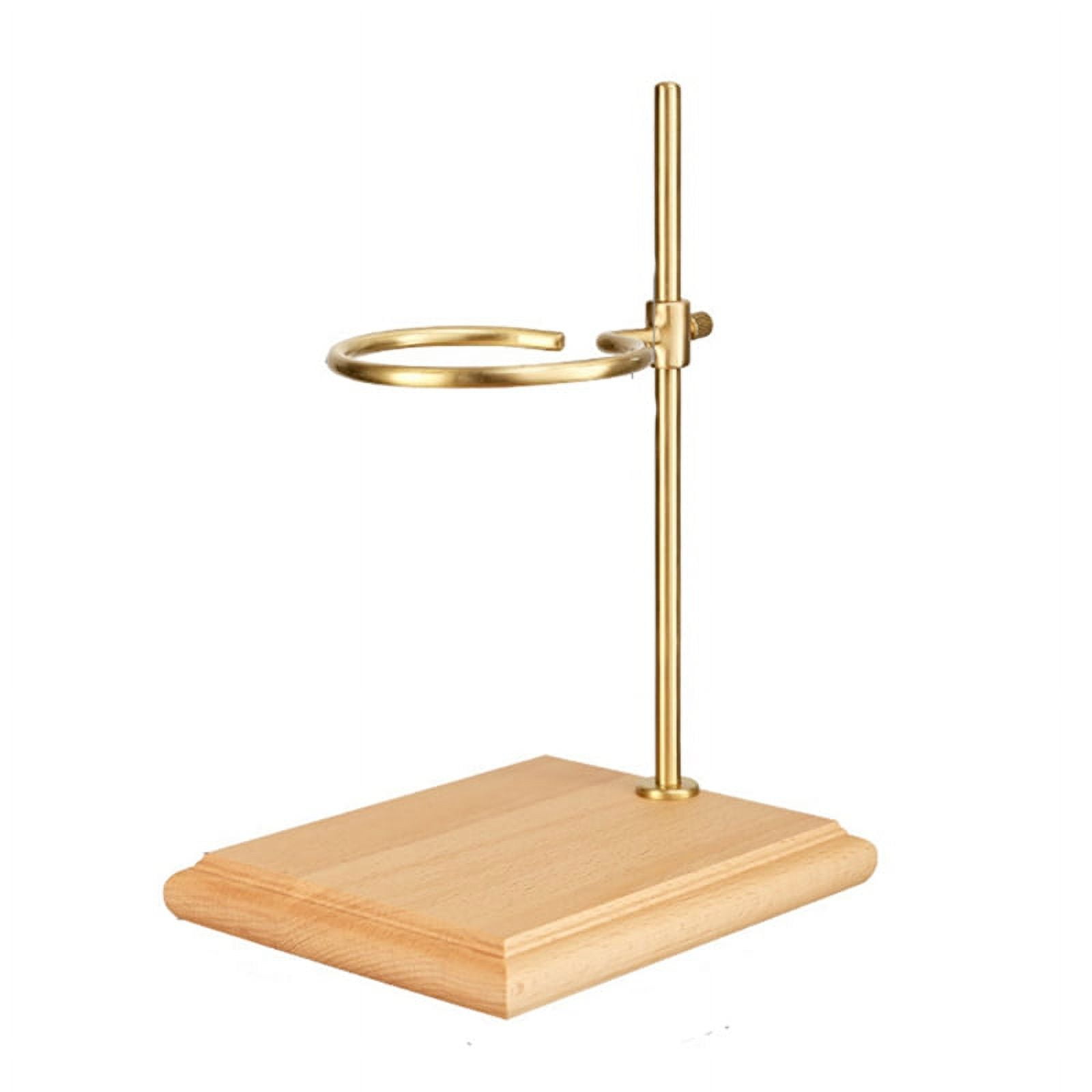 Pour over Coffee Maker Stand with Wood Base Adjustable Height Rack ...