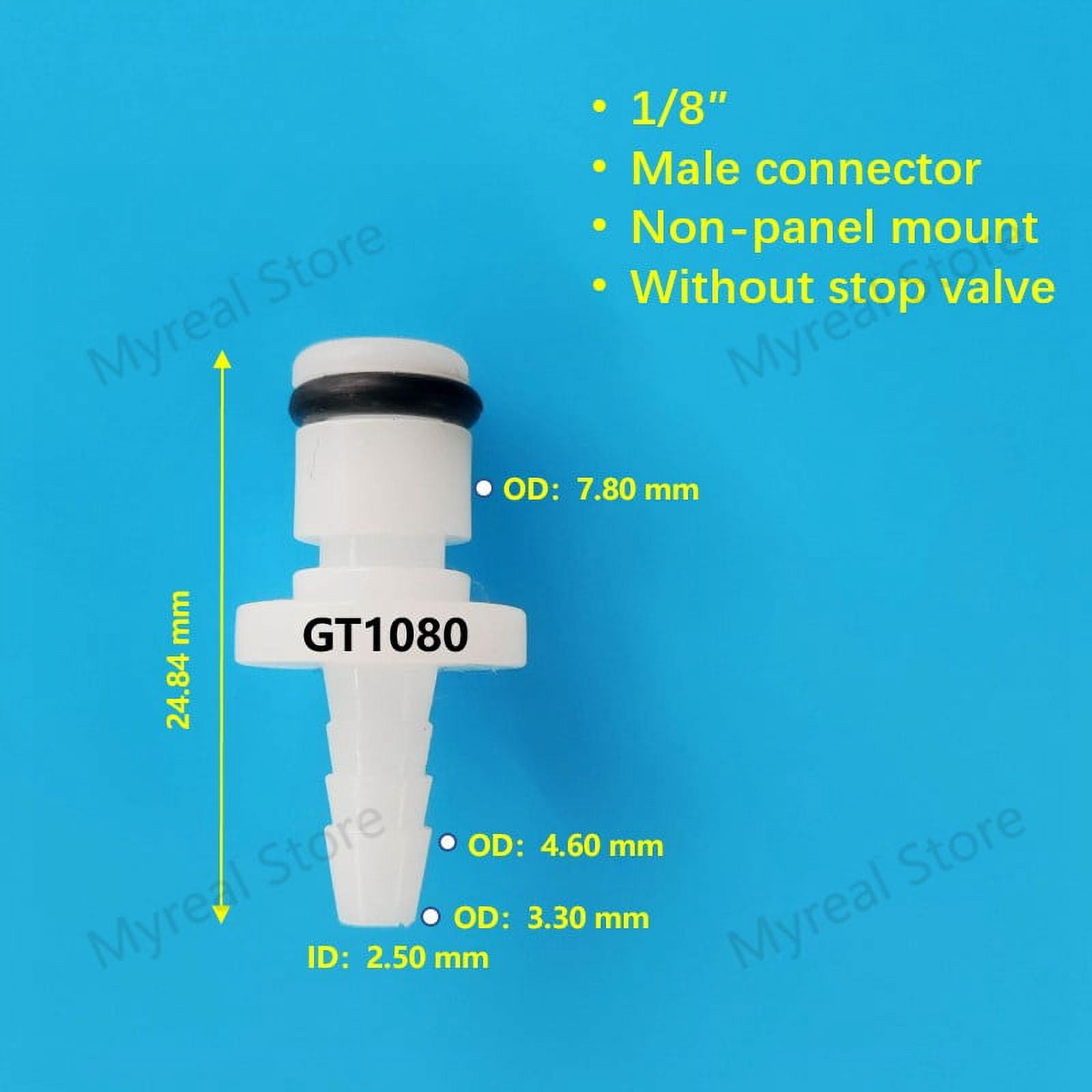 Pour45299-Plastic Quick Disconnect Hose Connector, Inline Male Fitting ...