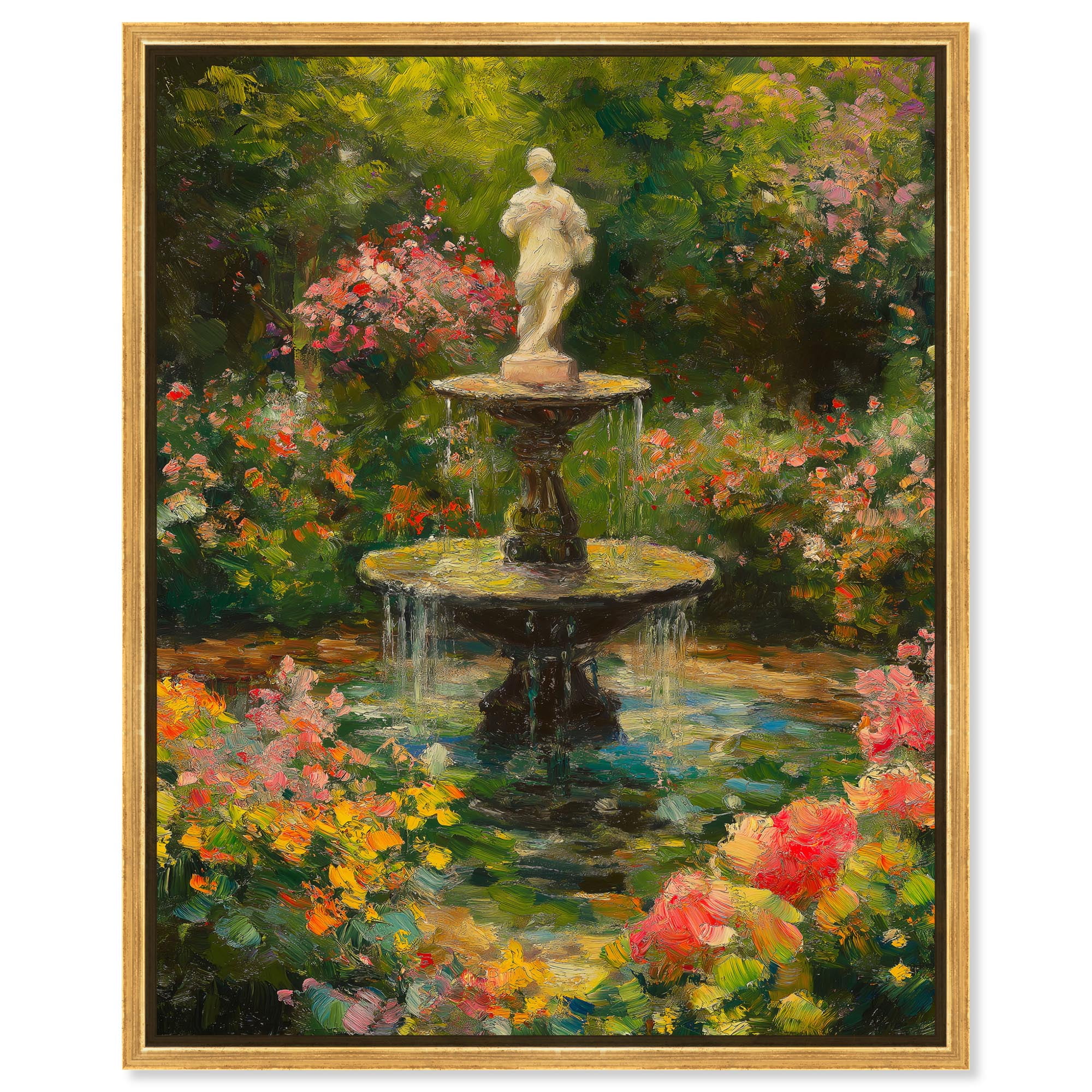 Poured Peace Canvas Glam Farmhouse Art by Art Remedy, Gold Frame, 20 x ...