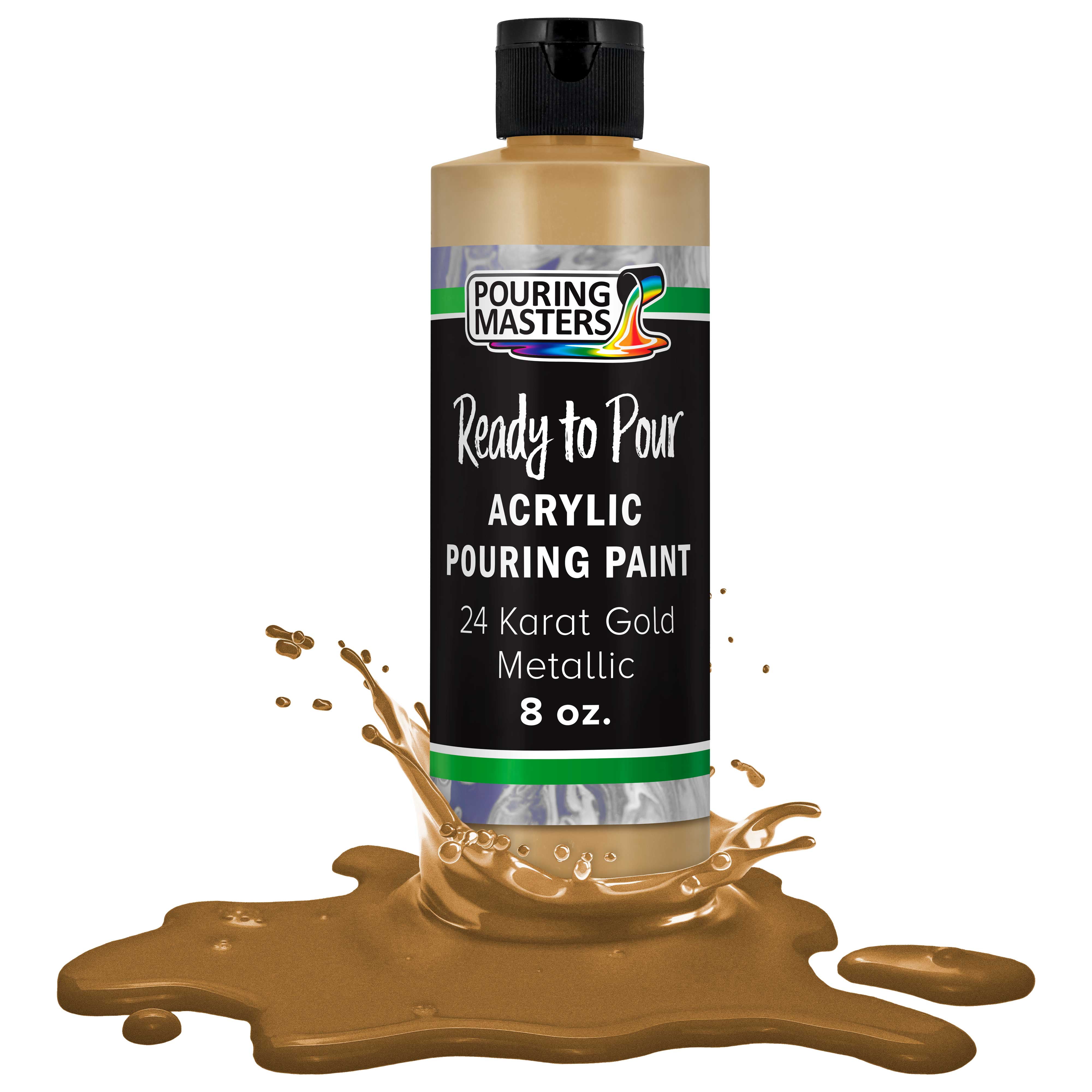 Pouring Masters 24 Karat Gold Metallic Acrylic Ready to Pour Pouring ...