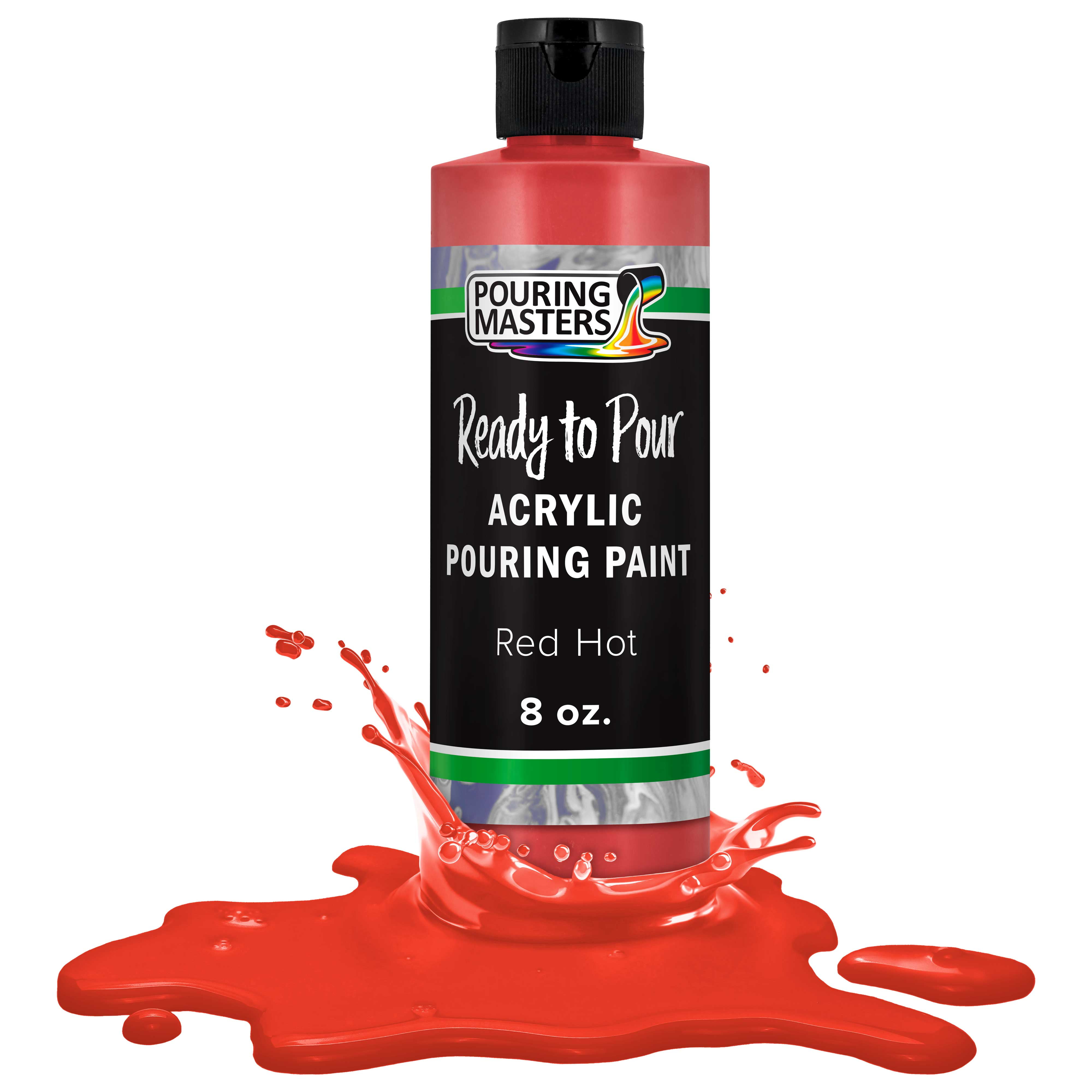 Pouring Masters Acrylic Paint, 8-Ounce Ready to Pour, Red - Walmart.com