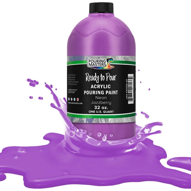 Pouring Masters Neon Jazzberry Acrylic Ready to Pour Pouring Paint ...