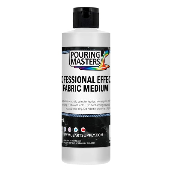 Pouring Masters Fabric Medium, 8 Ounce Bottle, Flexible - Walmart.com