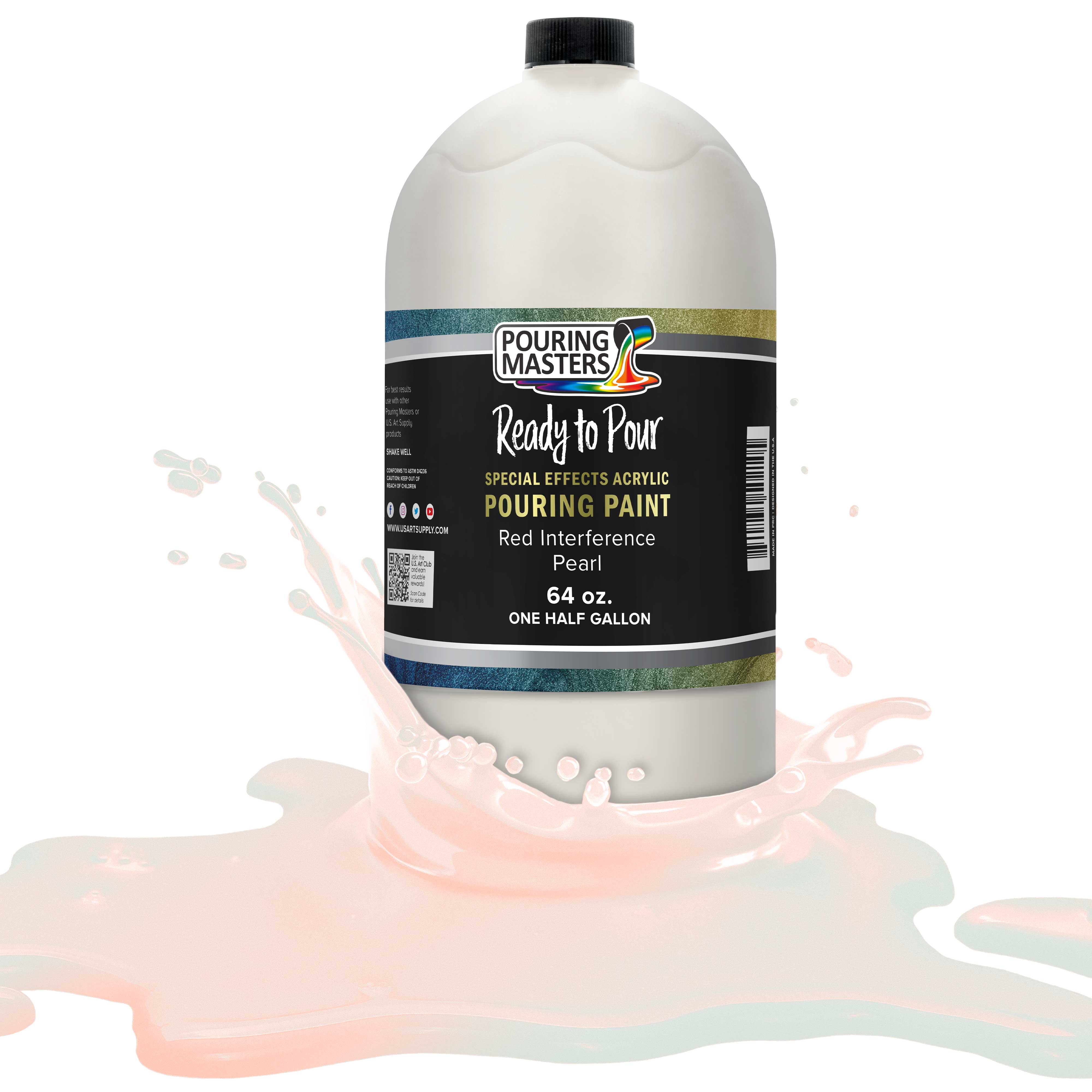 Pouring Masters Red Interference Pearl Special Effects Pouring Paint ...