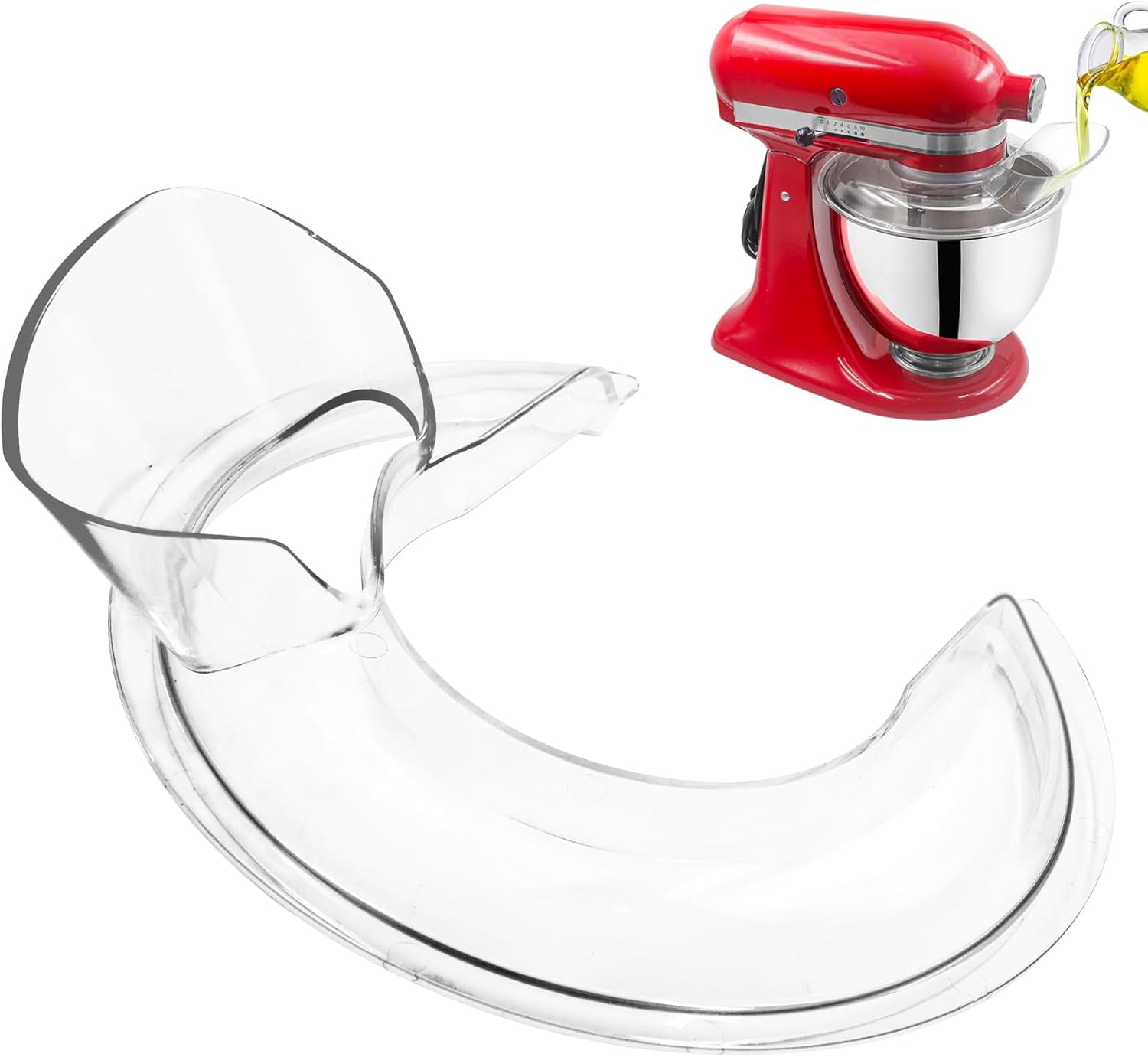 Pouring Shield for Kitchen Aid Stand Mixer, 4.5-5QT Bowls Stainless ...