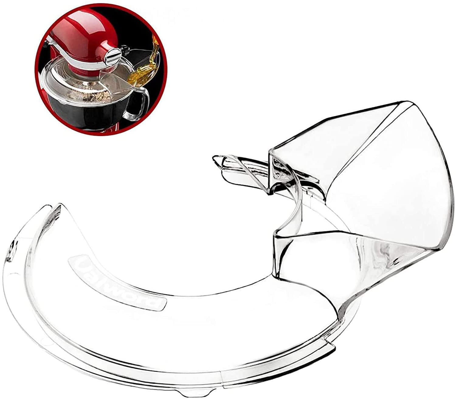 Kitchenaid Pouring Shield Bowl Cover & Splash Guard Lid for 4.5 & 5 ...