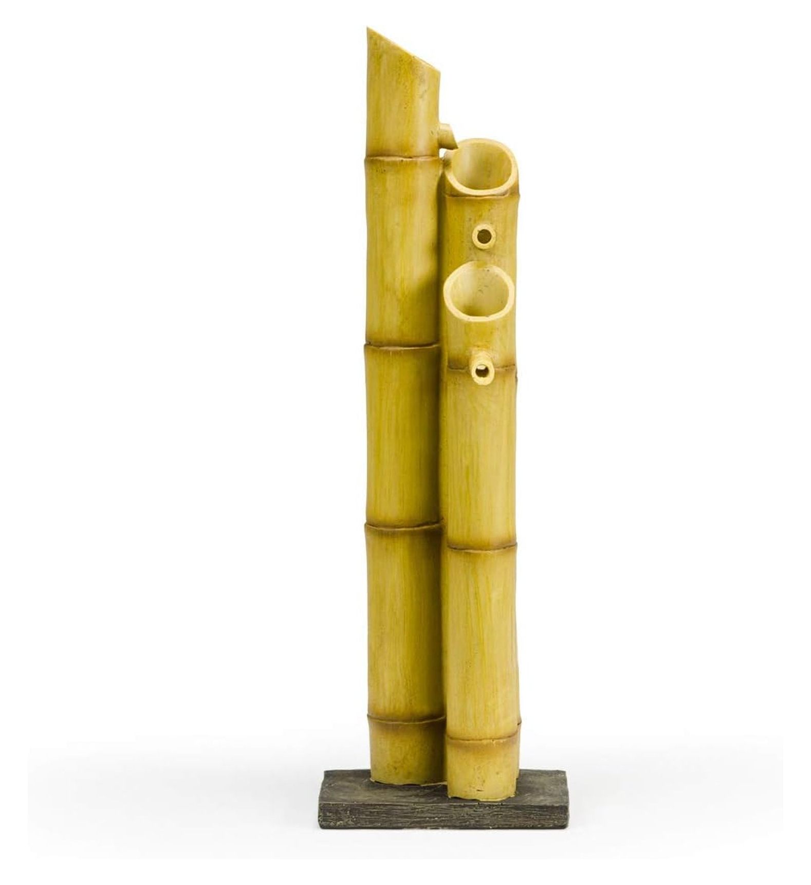 Pouring Three-Tier Bamboo Fountain for Ponds and Water Gardens, -Resin ...