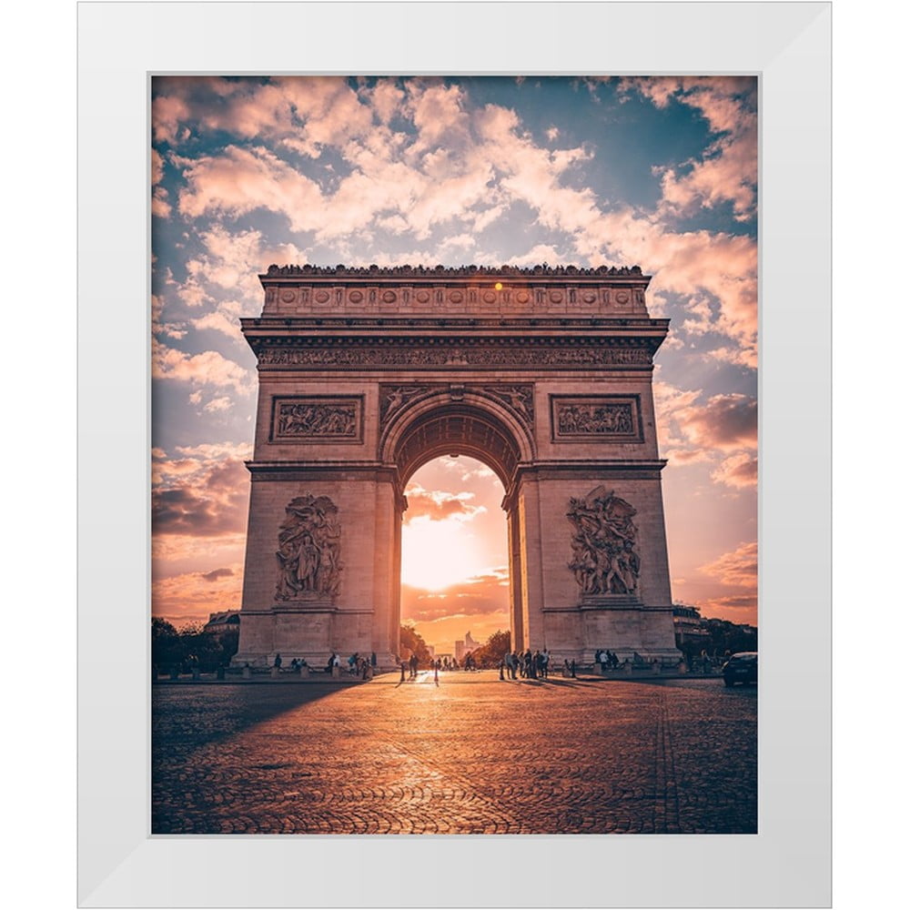 Pournader, Behdad 26x32 White Modern Wood Framed Museum Art Print ...