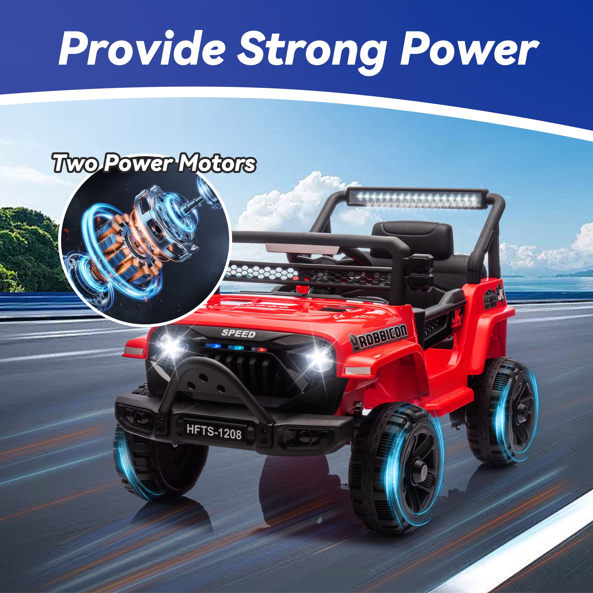 Pouseayar 12V Kids Ride On Electric Truck Car with Remote Control ...