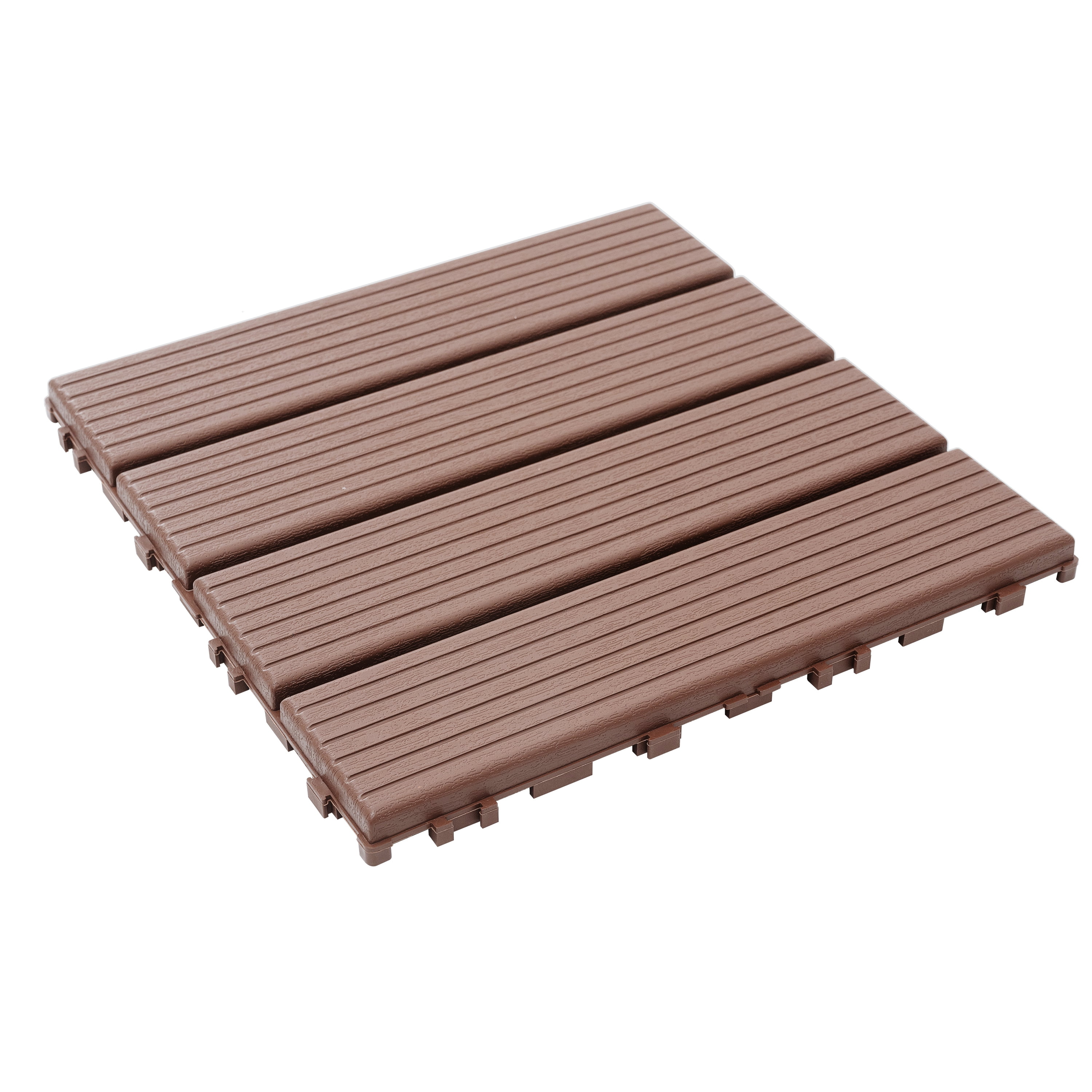 Pouseayar Plastic Interlocking Deck Tiles,44 Pack Patio Deck Tiles,12 ...