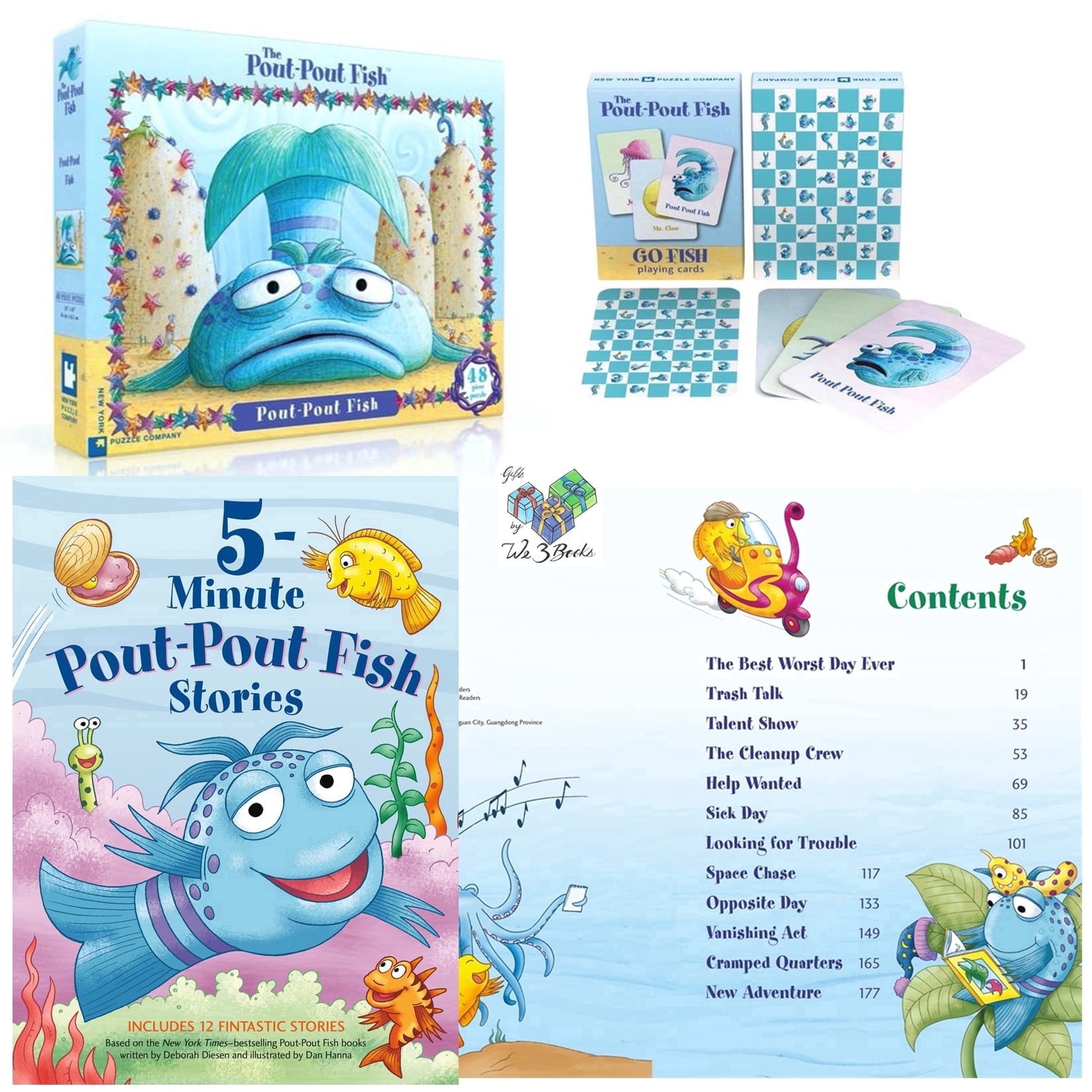 Pout-Pout Fish Book Set - 12 Stories in One Volume by Deborah Diesen ...