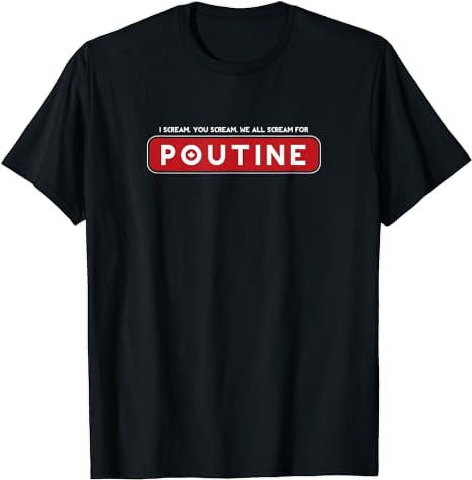 Poutine Quebec Canada Maple Leaf Canadian National Dish T-Shirt ...