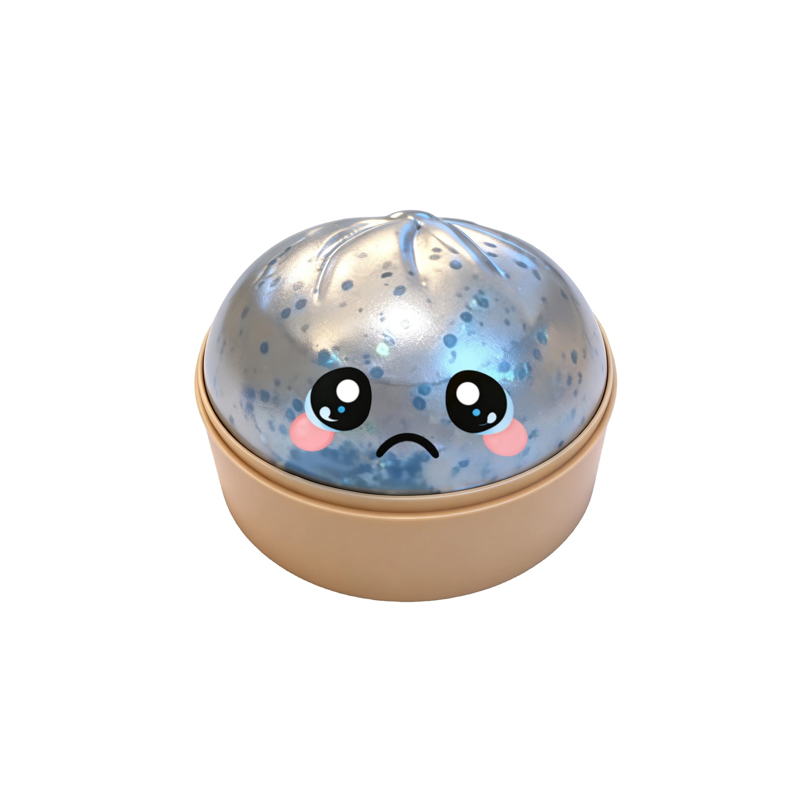 Pouty Cheeky Sulk Face Steamed Bun Squishy | Soft Squeeze Stress Relief ...