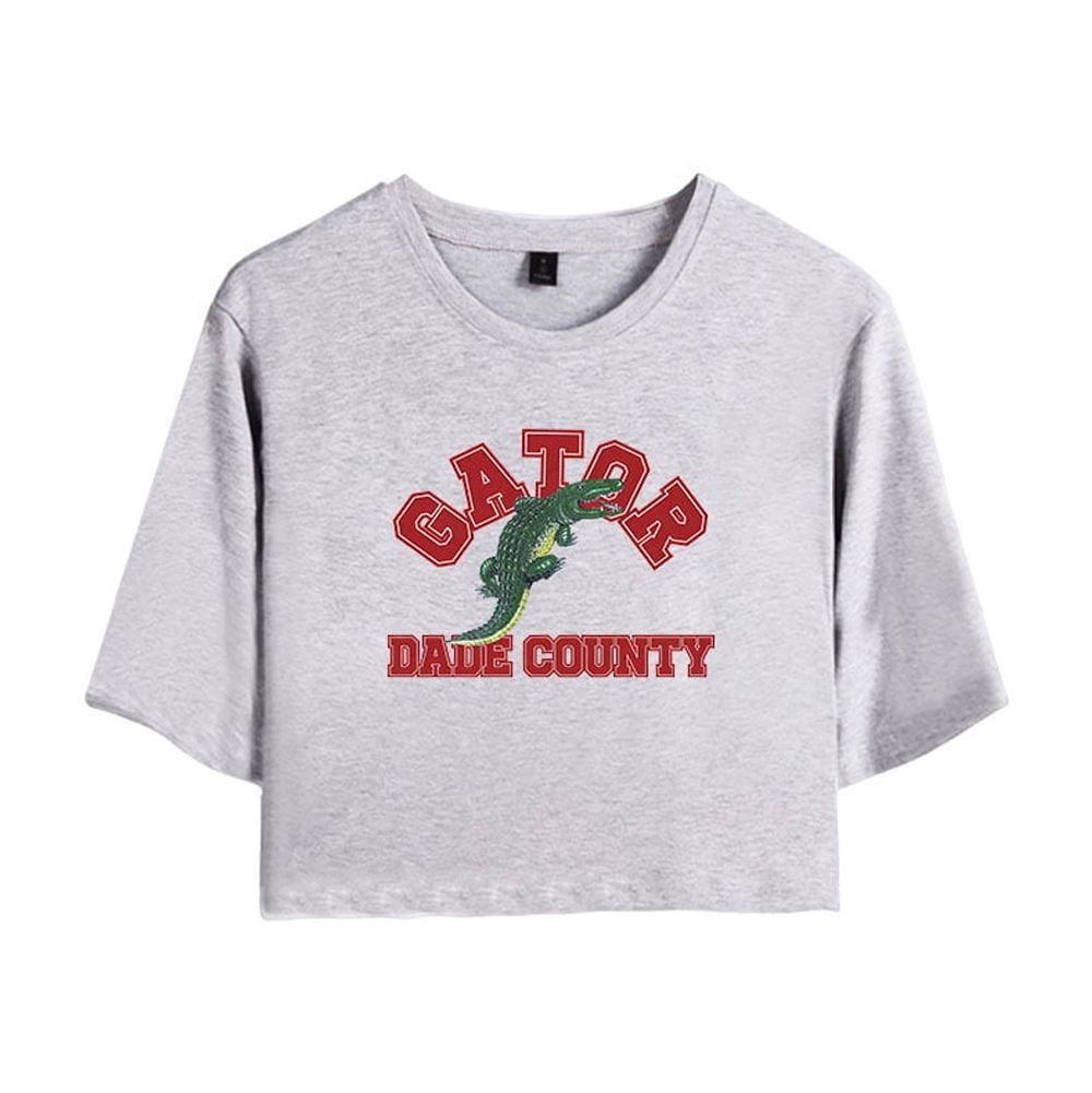 Pouya Merch Dade County Crop Top T-shirt Women Girls Fashion Short ...