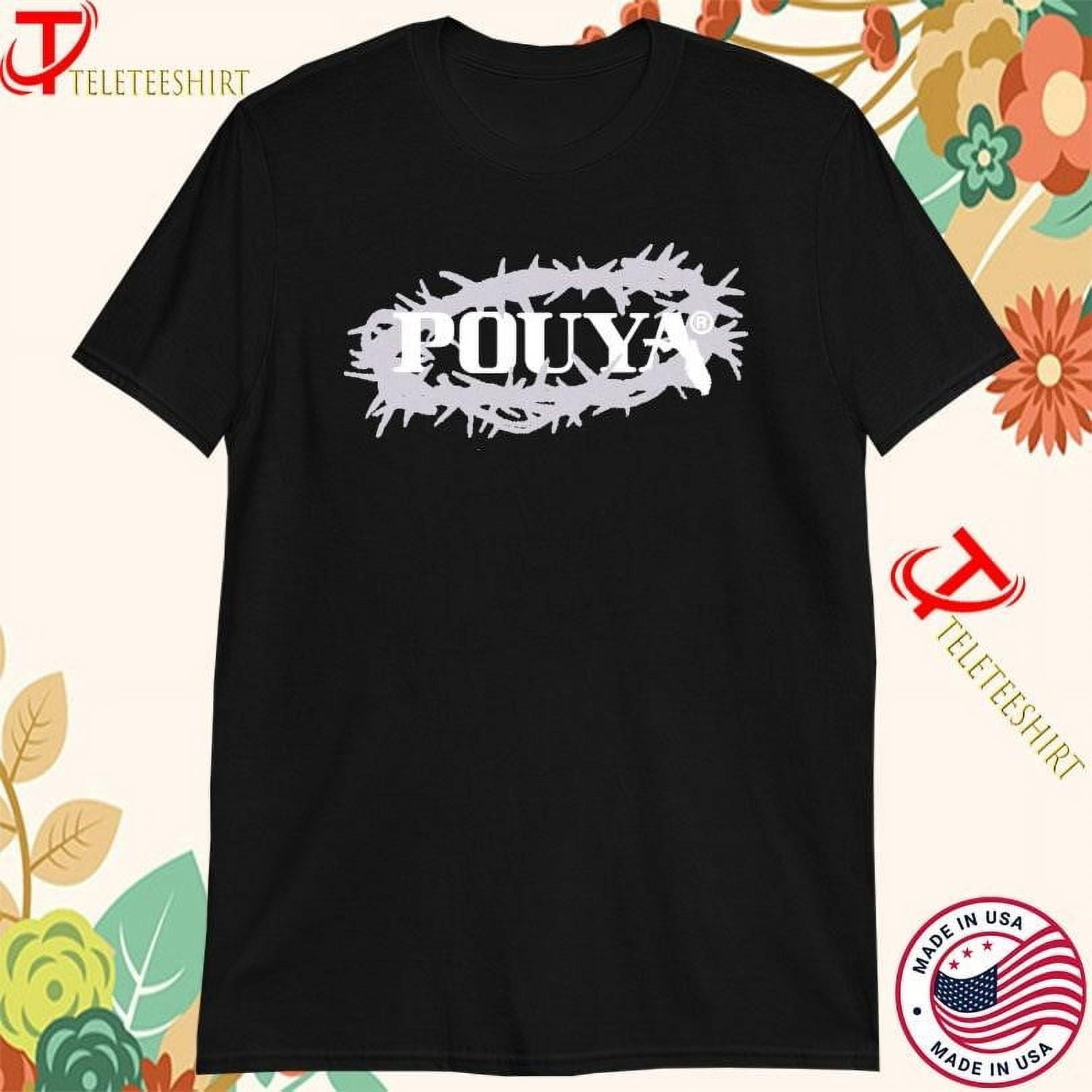 Pouya-reflective-thorn-logo-t-shirts - Walmart.com
