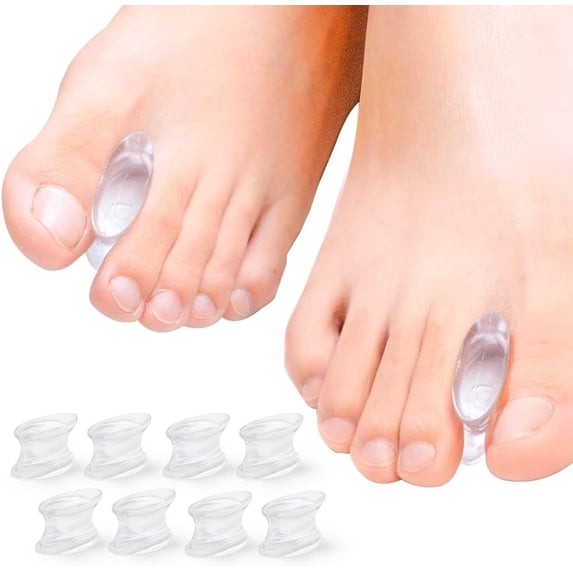 Povihome Toe Separators for Bunion Relief, 8 Pack Soft Silicone Toe ...