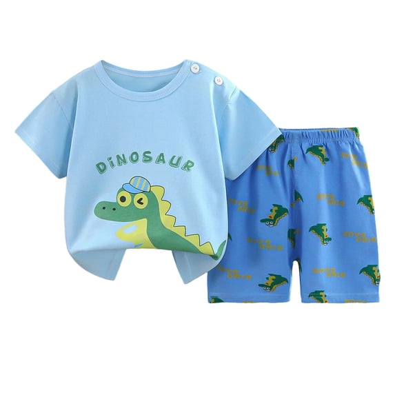 Povozer Baby Boys' Toddler T-shirt and Shorts Set Toddler Pajamas Baby ...