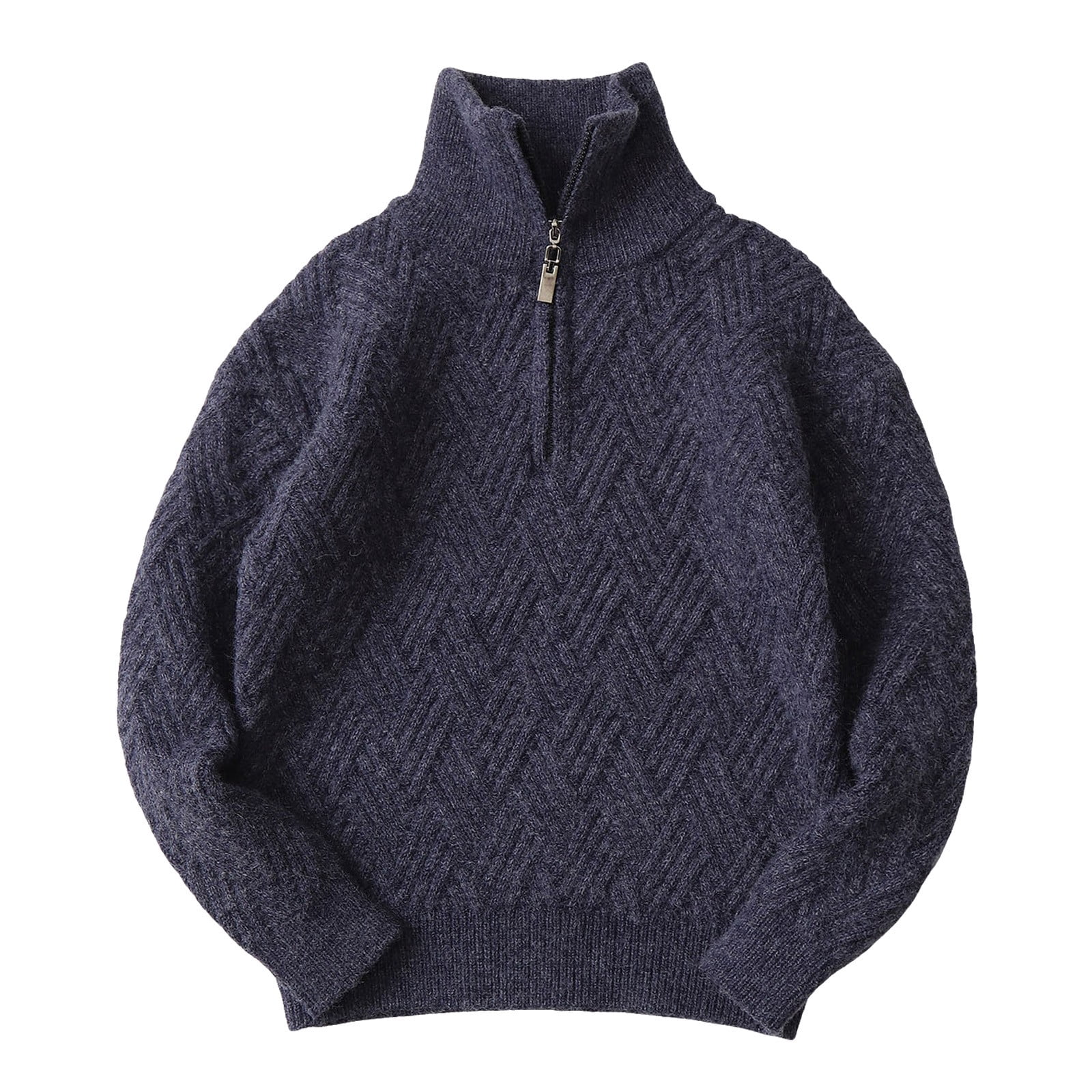 Povozer Boys Quarter Zip Cable Knit Sweater Kids Fall Mock Neck ...