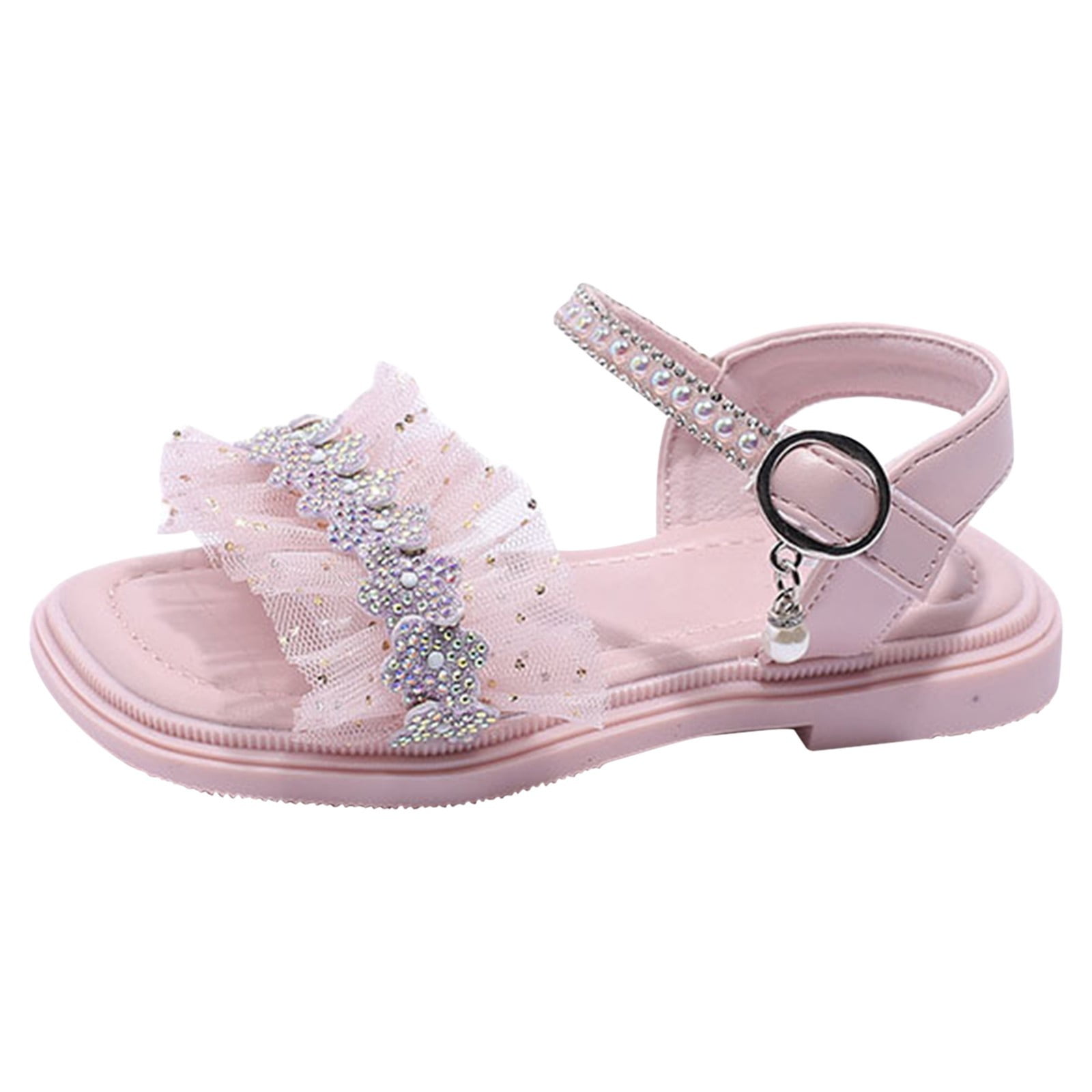 Povozer Girls Sandals Soft Sole Summer Korean Edition Baby Sandals One ...