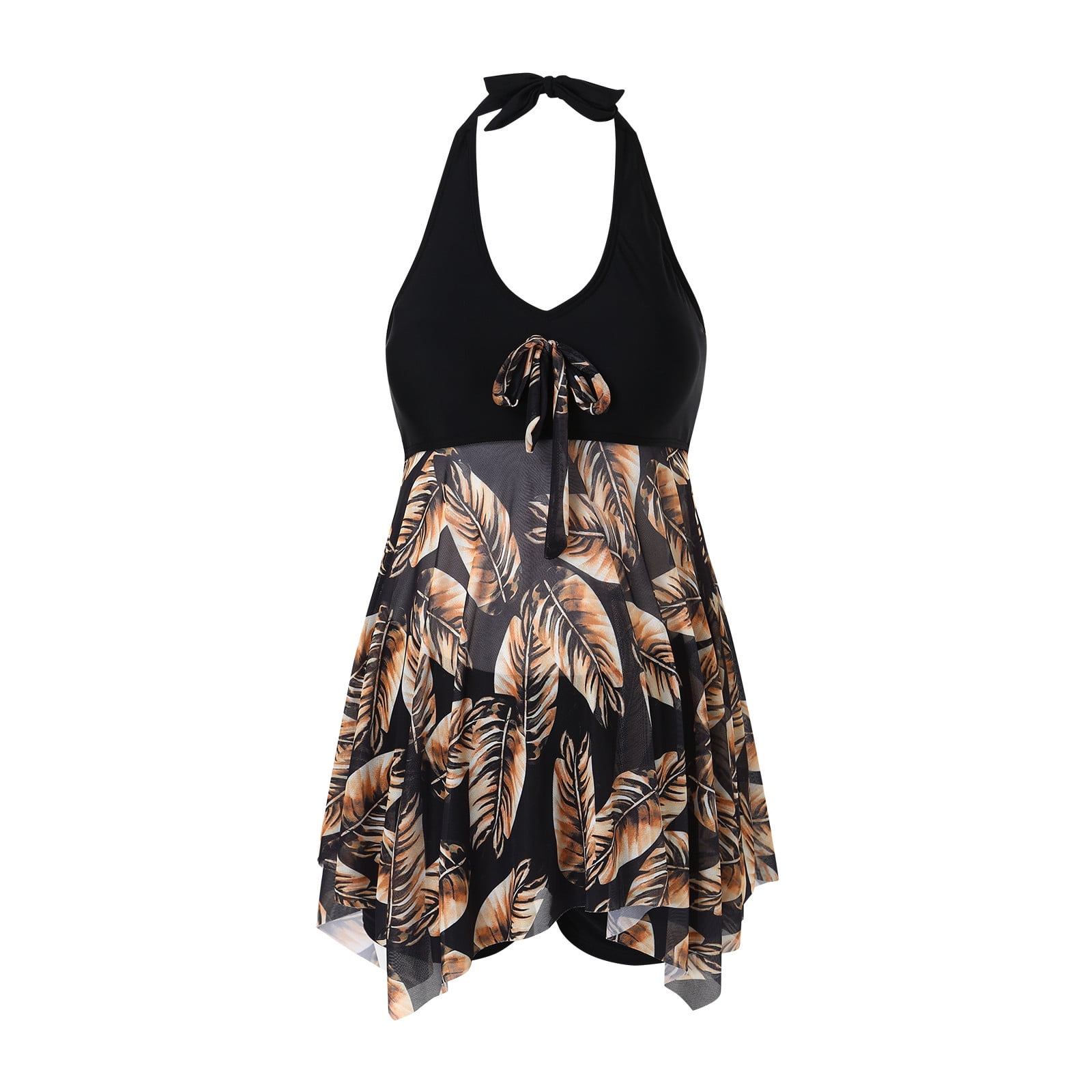 Povozer Maternity Swimsuit One Piece Bathing Suit Button Neck Cross