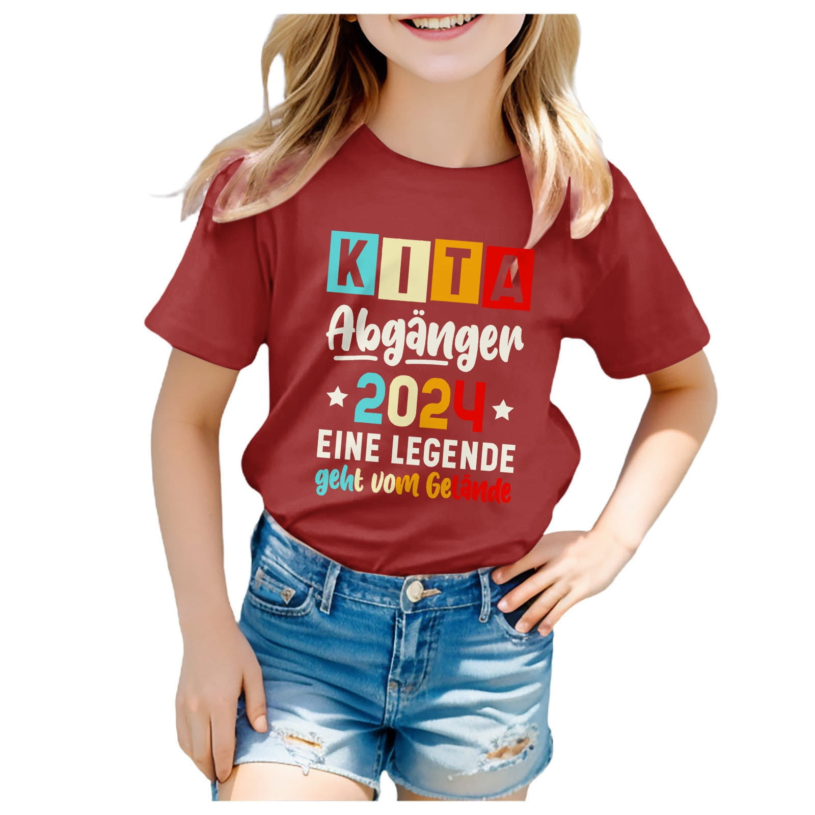 Povozer Toddler Boy Girl Summer Clothes First Day of School Shirt in My ...