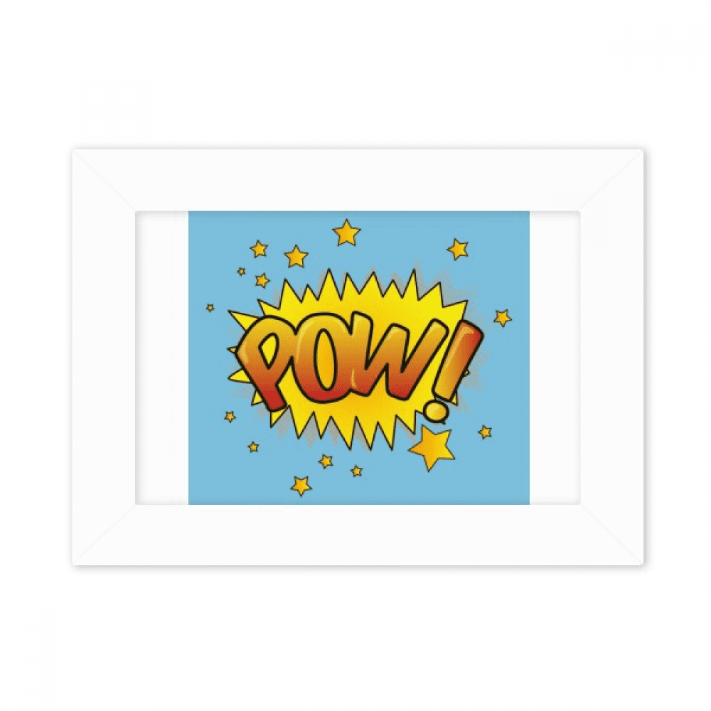 Pow Exclamation Stars Art Deco Fashion Photo Mount Frame Picture Art ...