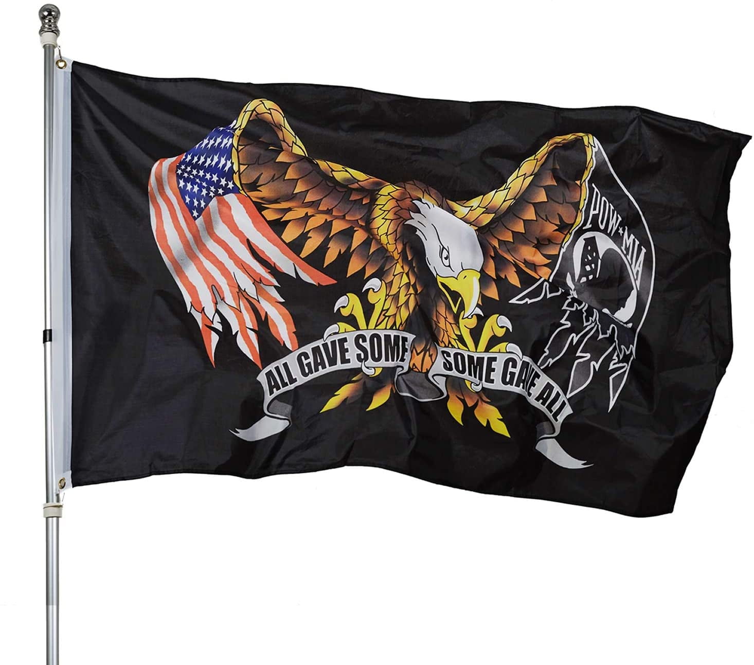 Pow Mia Eagle Flag Outdoor - All Gave Some Some Gave All Flags Banner ...