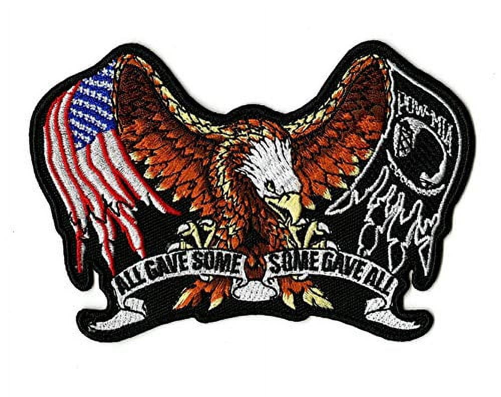 Pow Mia Eagle Patch 5" | Patriotic "All Gave Some" US Flag ...