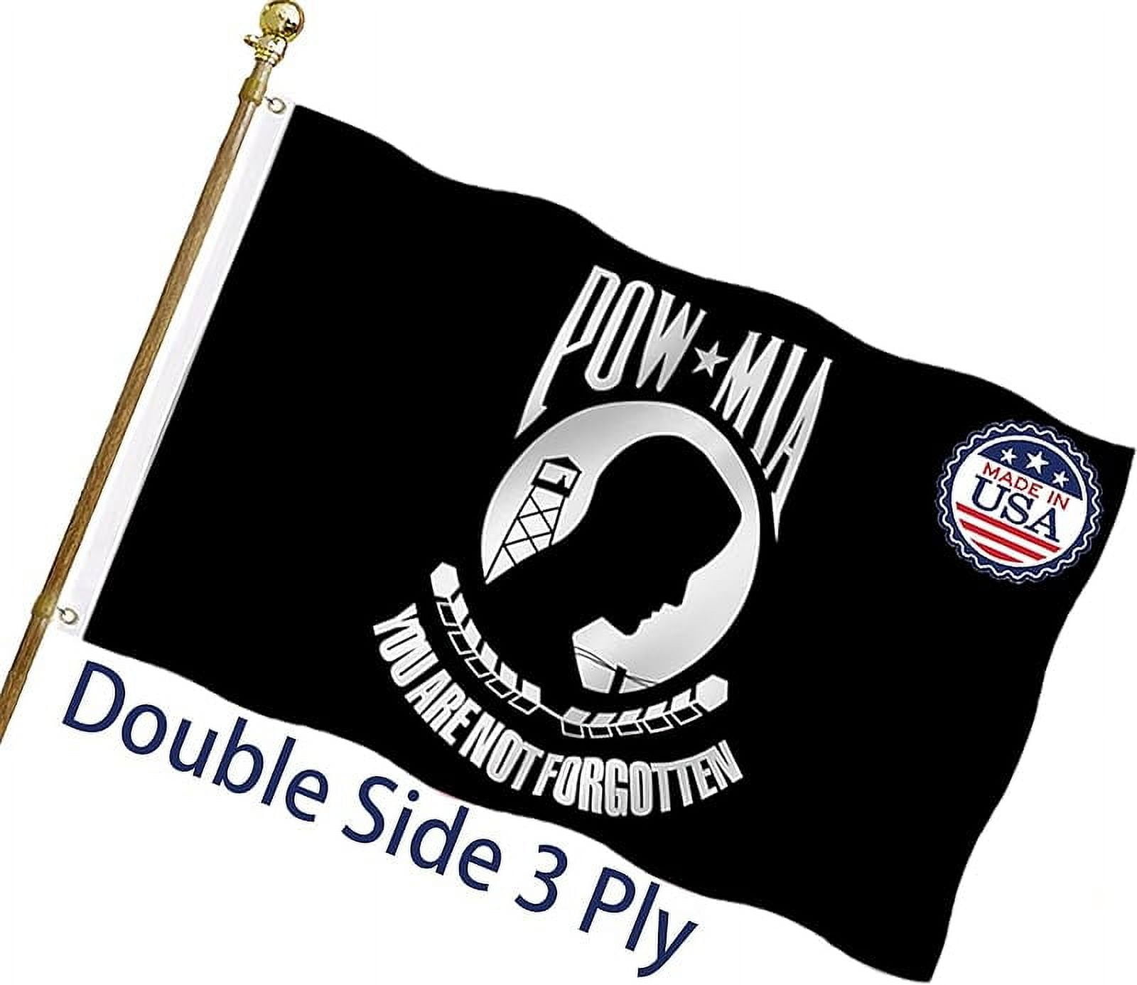 POWMIA, Outdoor Heavy Duty 2x3 Ft POW MIA Flag, Double Sided 3-Ply ...