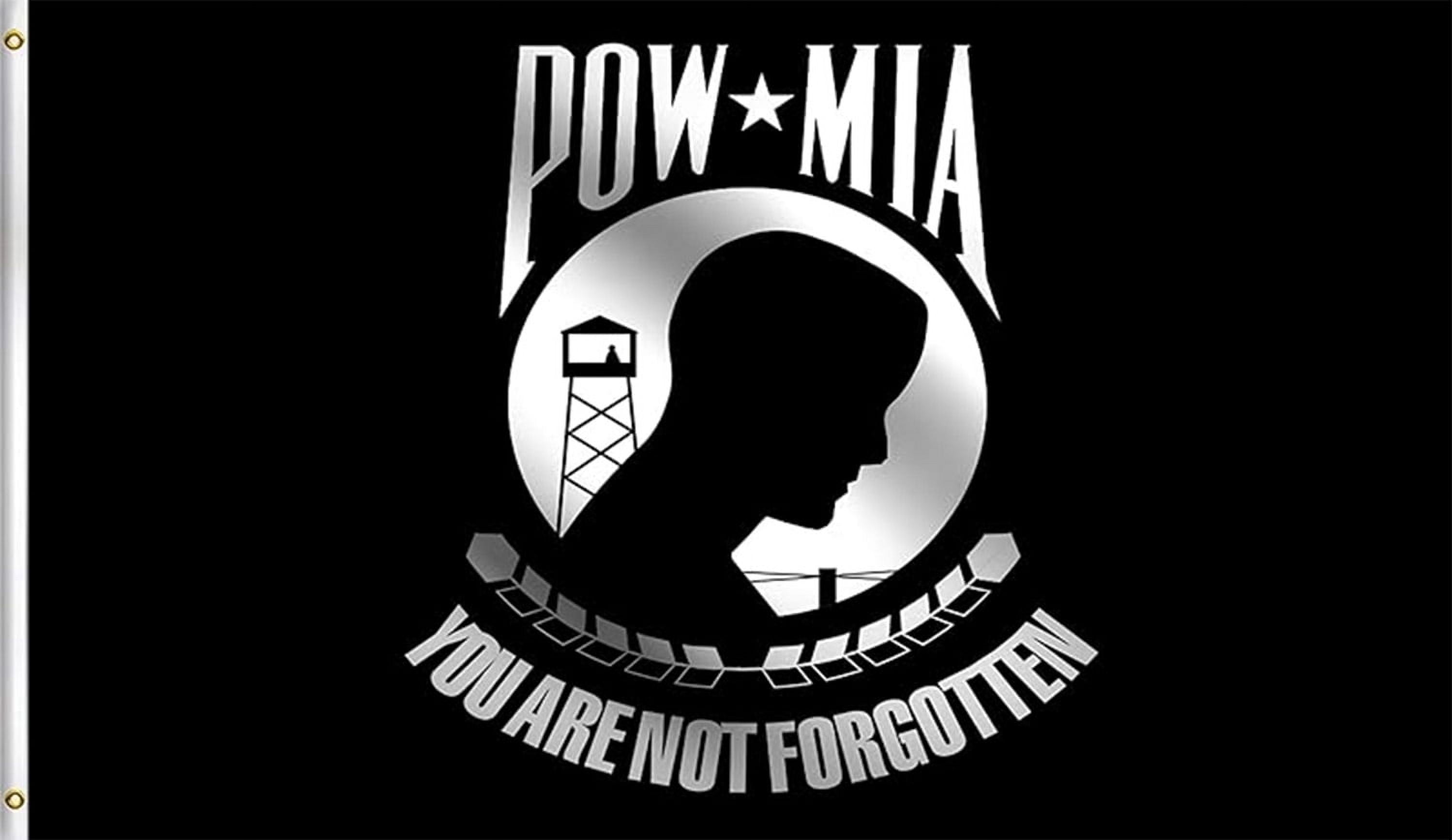 Pow Mia Flag 3x5 FT Double Sided Pow Flags-You Are Not Forgotten ...